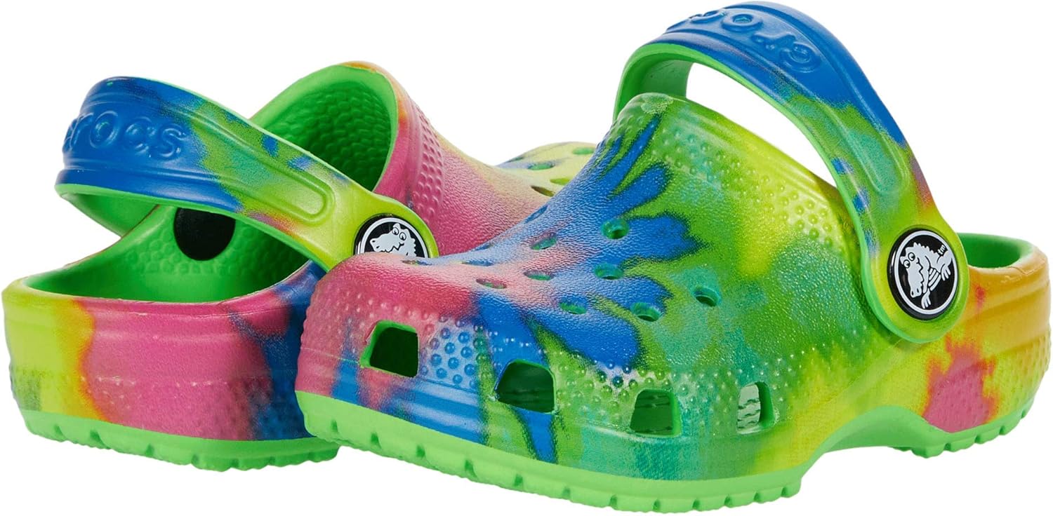 Amazon.co.jp: Crocs Kids Classic Tie Dye Geek Clogs : Crocs: Clothing ...