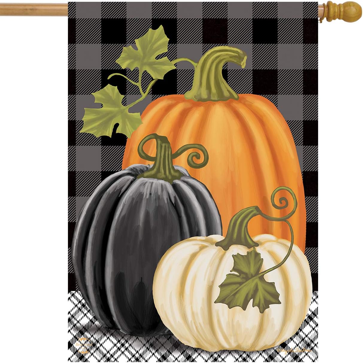 Amazon.com : Flagology, PEANUTS® Snoopy Basket of Leaves House Flag 28 ...