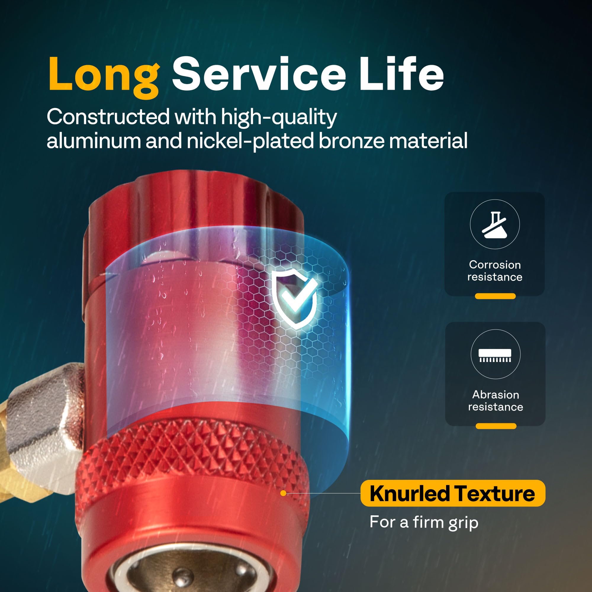 Snapklik.com : VIVOHOME R1234yf Quick Couplers Adapter, High Low Side ...