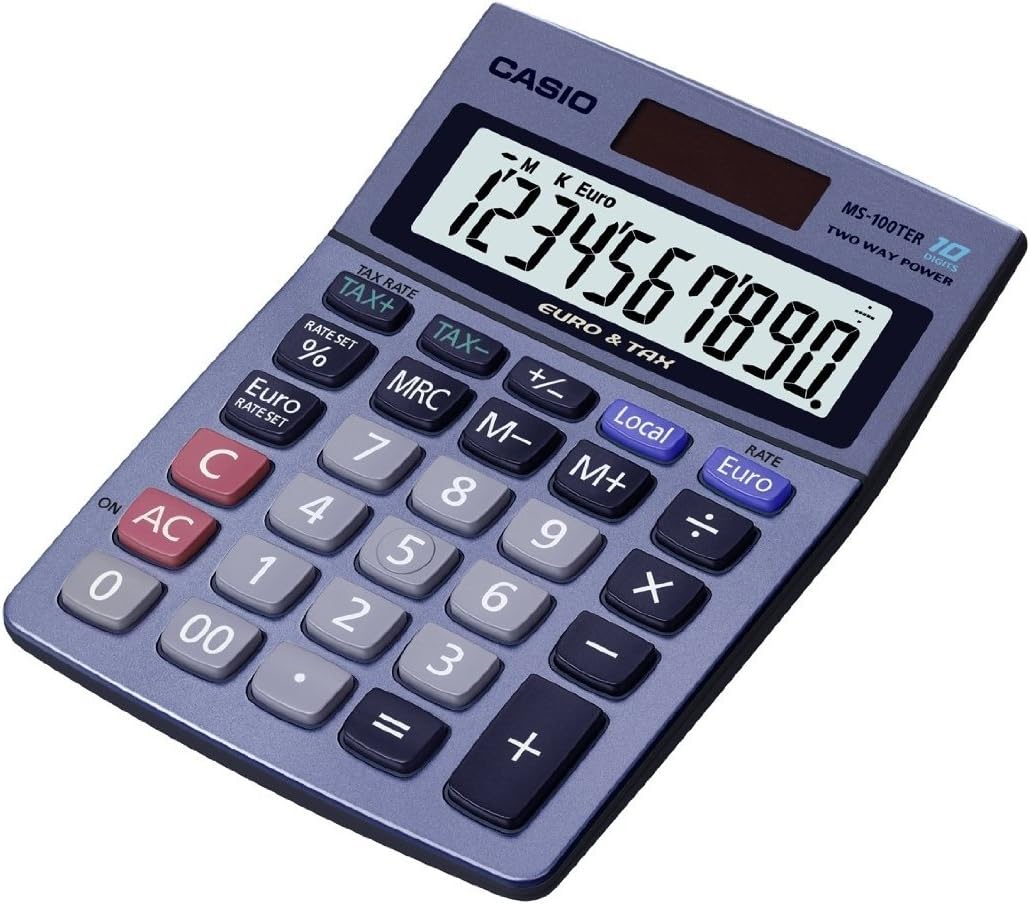 Casio MS100TER Desk Calculator : Amazon.co.uk: Stationery & Office Supplies