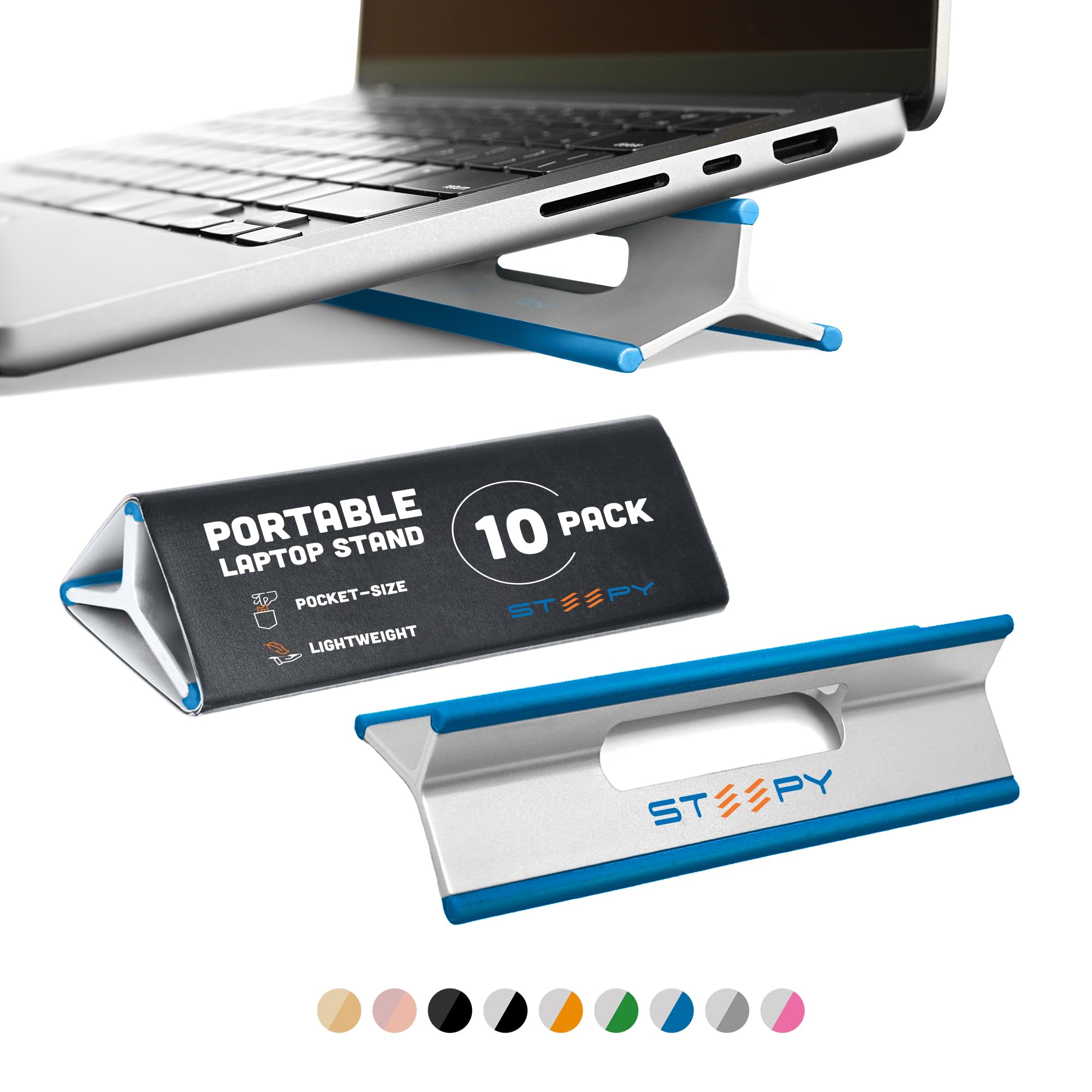 Amazon.com: Steepy Low Profile Laptop Stand – 3 Heights Computer Stand ...