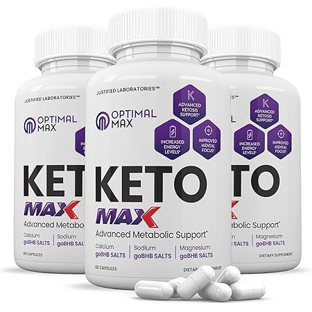 Amazon.com: (3 Pack) Optimal Keto Max 1200MG Pills Includes Apple Cider ...