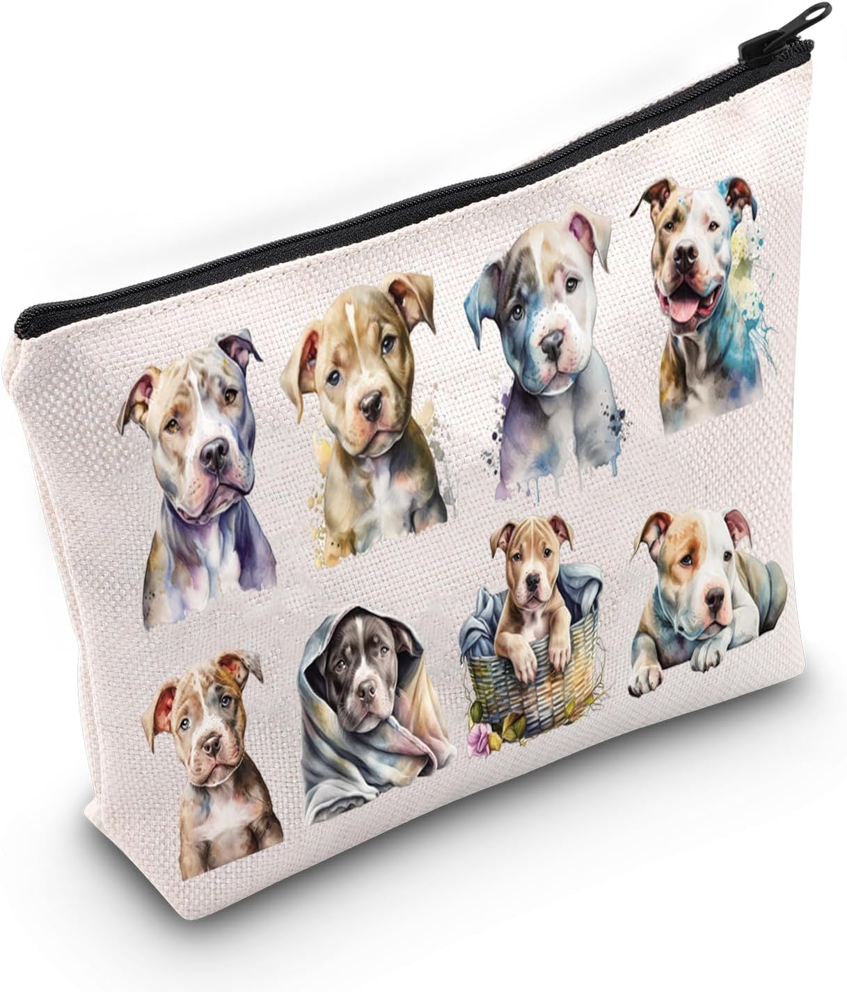 Amazon.com: LEVLO Pitbull Cosmetic Makeup Bag Pitbull Lover Gift ...