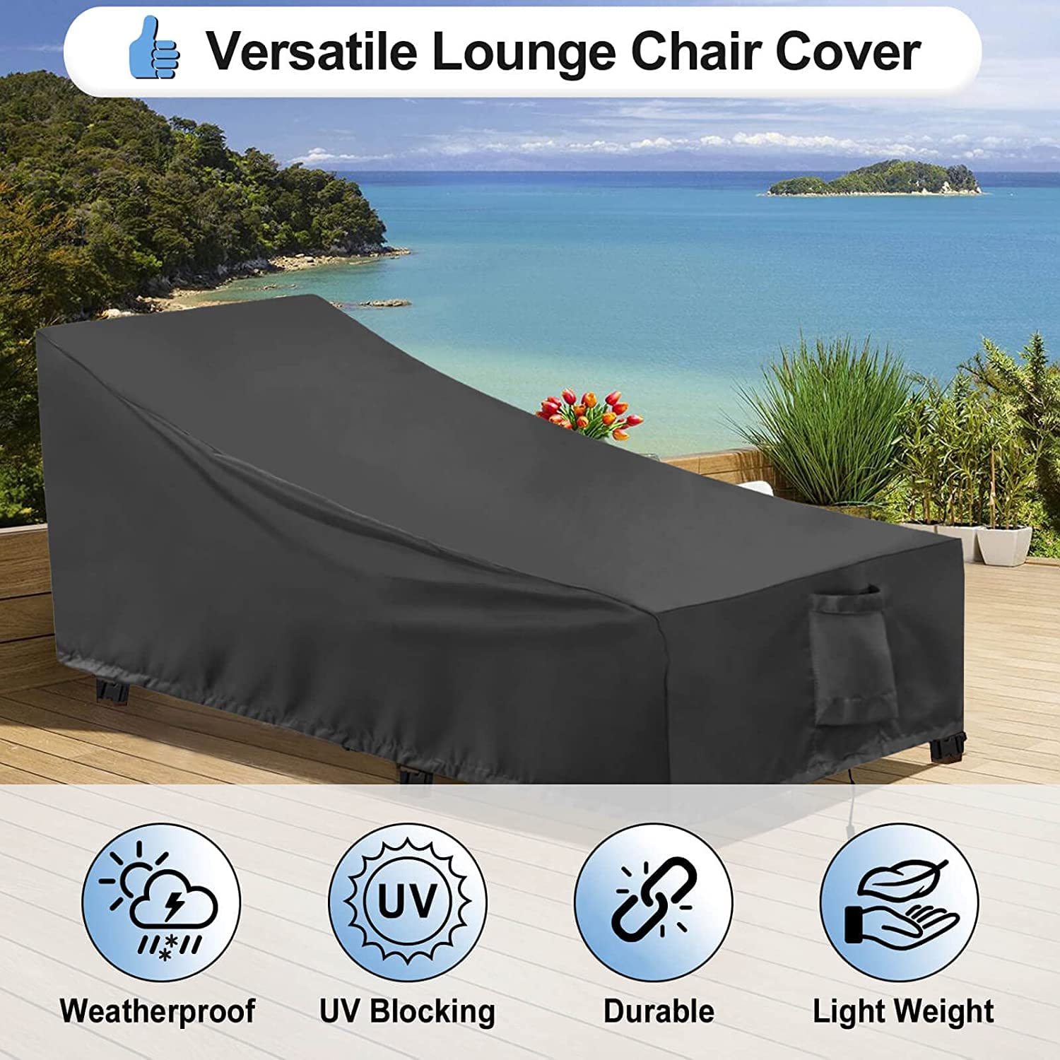 Snapklik.com : OutdoorLines Outdoor Waterproof Patio Chaise Lounge ...