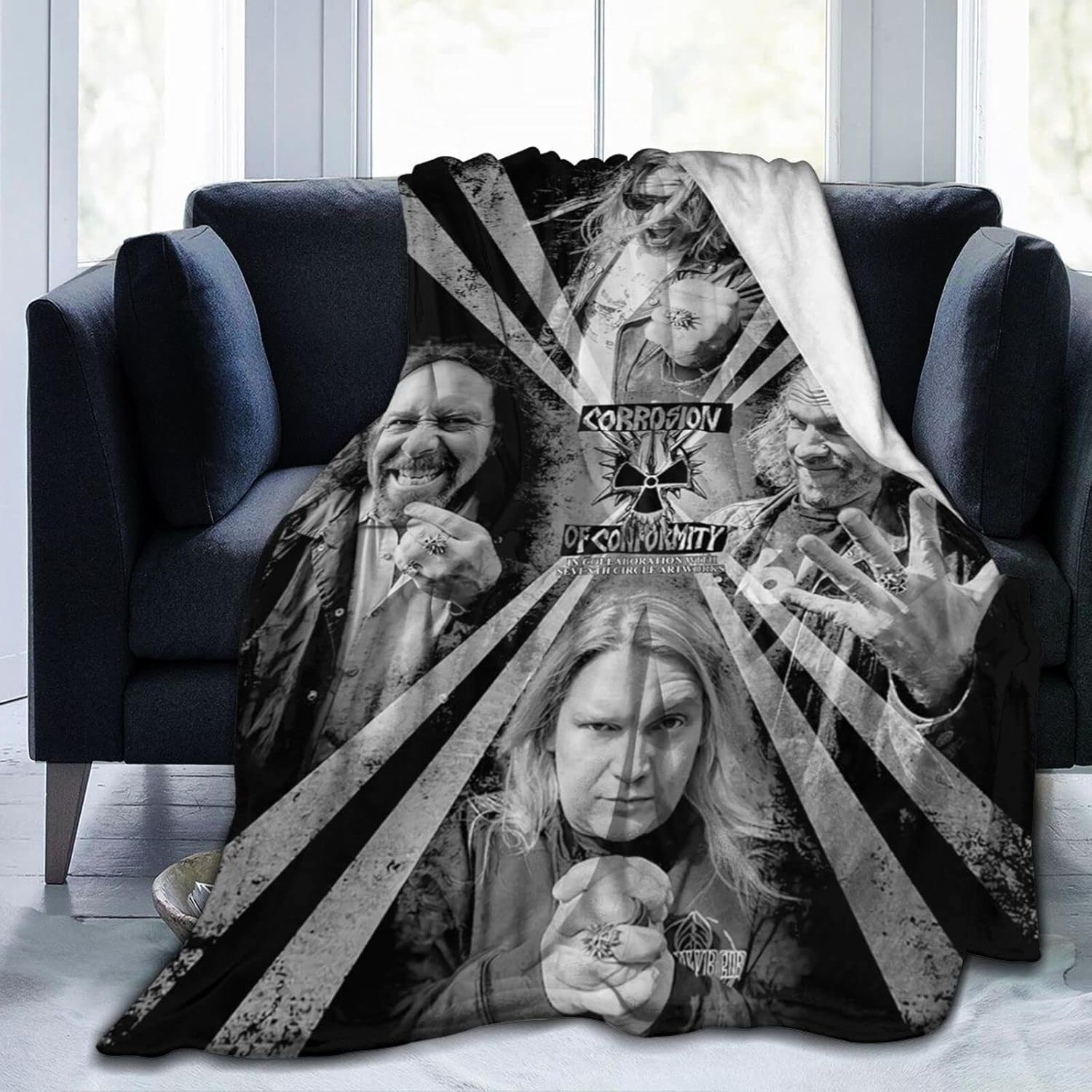 Amazon.com: JamesSBoyins Corrosion Band of Conformity Throw Blanket ...