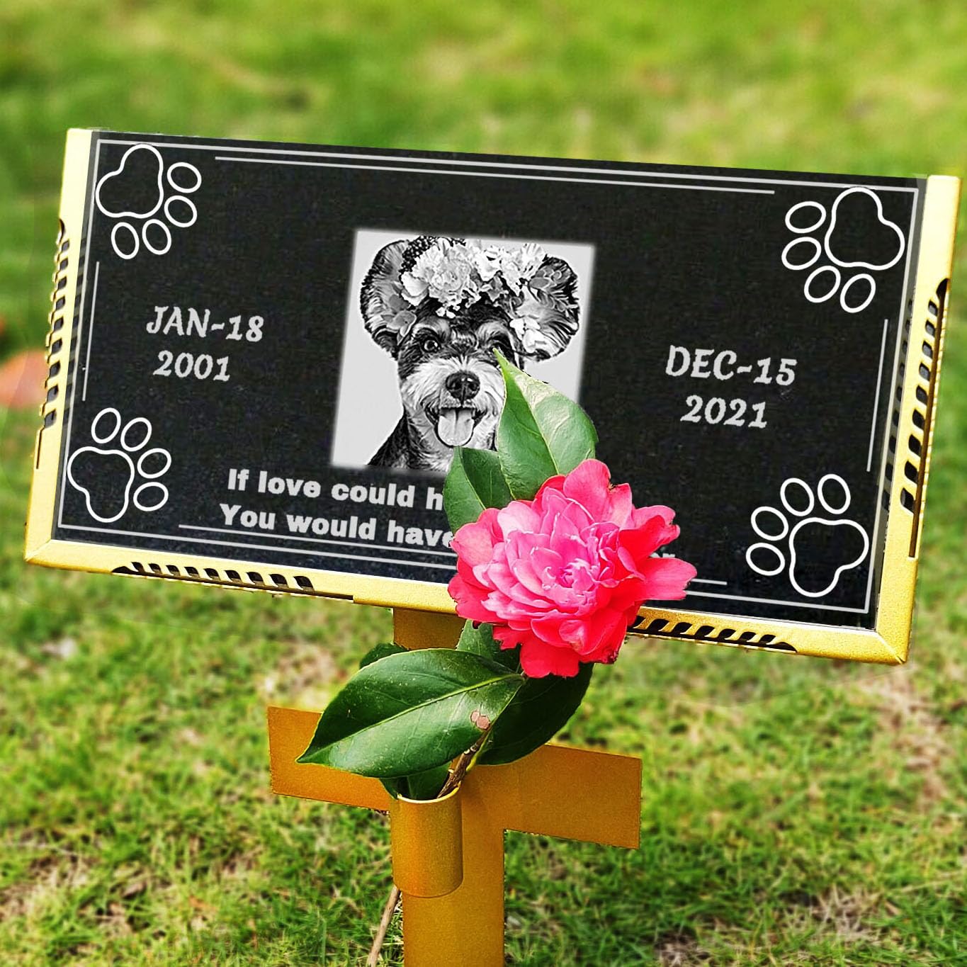 Amazon.com : Pet Headstones for Dogs Personalized,Dogs Headstones, Cat ...