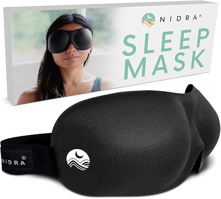 Nidra #1 Rated Patented Sleep Mask - Premium Quality Eye Mask with ...