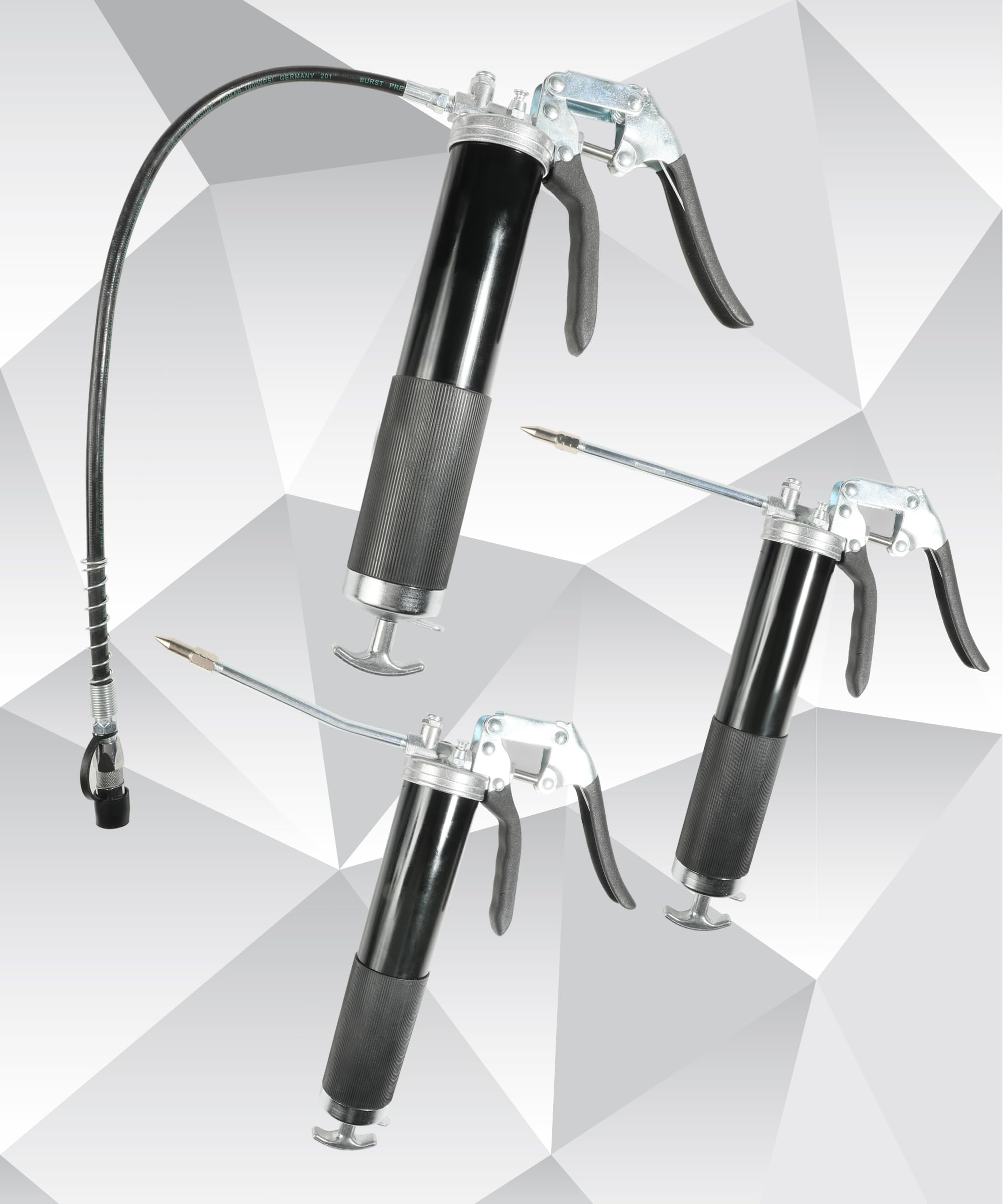 Snapklik.com : Qziulr Zlirfy Grease Gun,Grease Gun Flexible Hose,Car ...