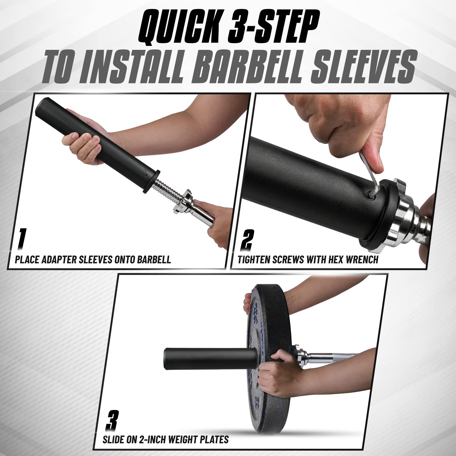 Snapklik.com : Yes4All Olympic Barbell Adapter Sleeve 12