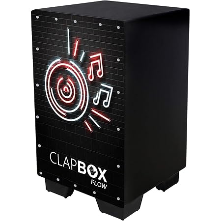 Clapbox Cajon CB11 -Black, Oak (H:50 W:30 L:30) - 3 Internal Snares ...