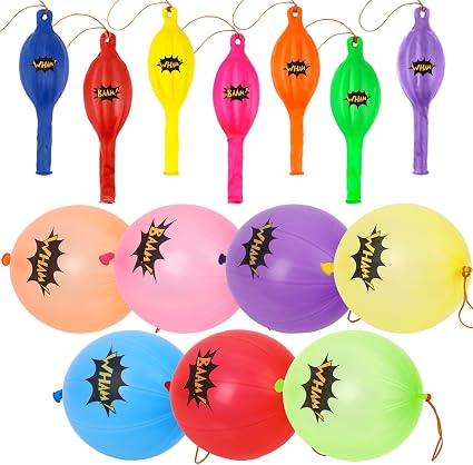 Amazon.com: RUBFAC 36 Pack Hero Punch Balloons for Kids, Party Favors ...