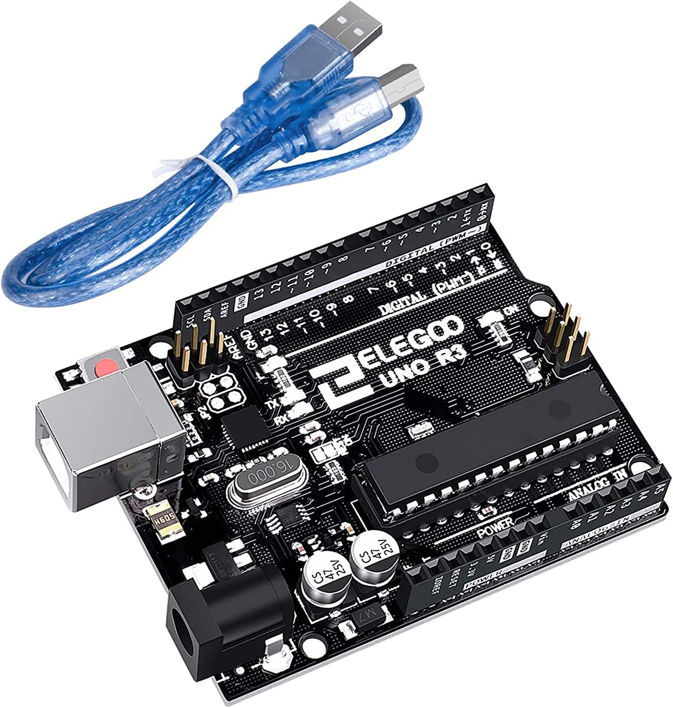 ELEGOO UNO R3 Board for Arduino with USB Cable(Arduino-Compatible) More ...