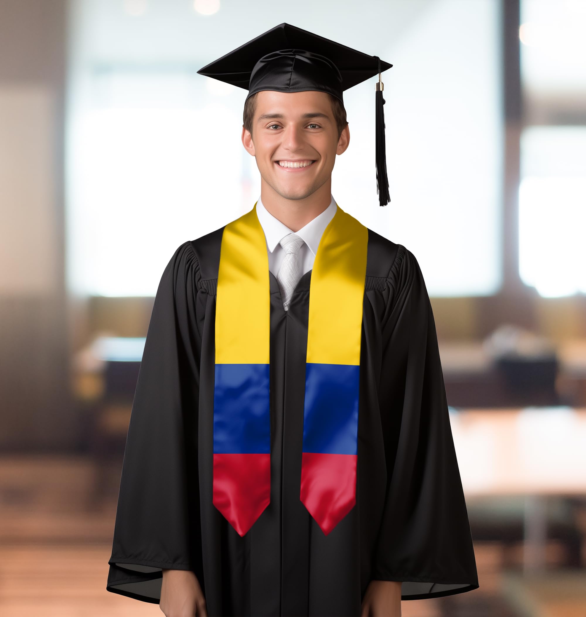 Snapklik.com : Colombia Flag Graduation Stole Sash Unisex Adult ...