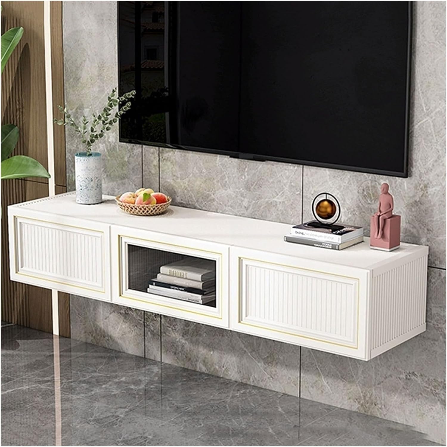 Wall Mounted Tv Cabinet Modern Floating TV Cabinet , 55''/63'' Wall ...