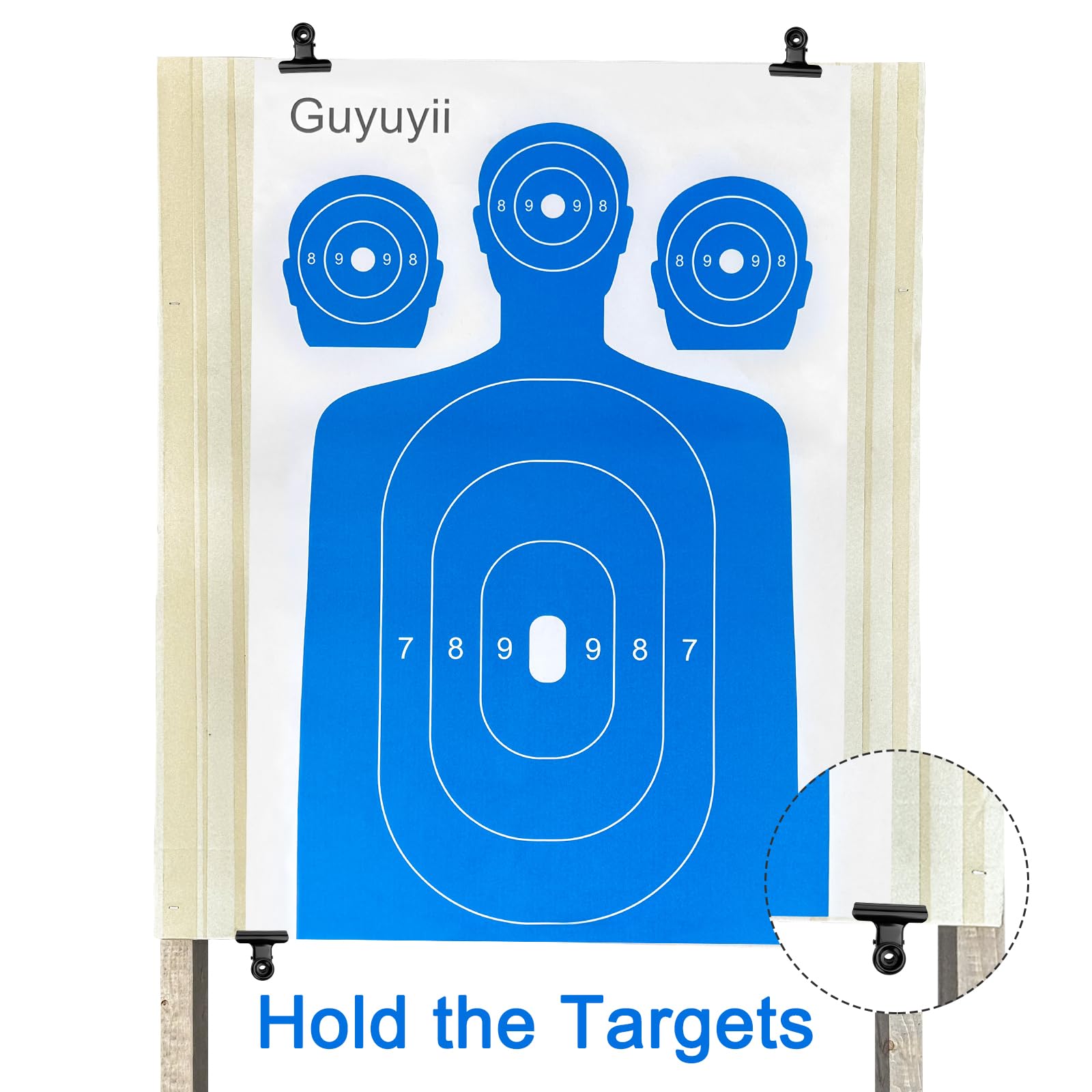 Snapklik.com : Guyuyii Shooting Targets - 20/25/50 Pack High-Contrast ...