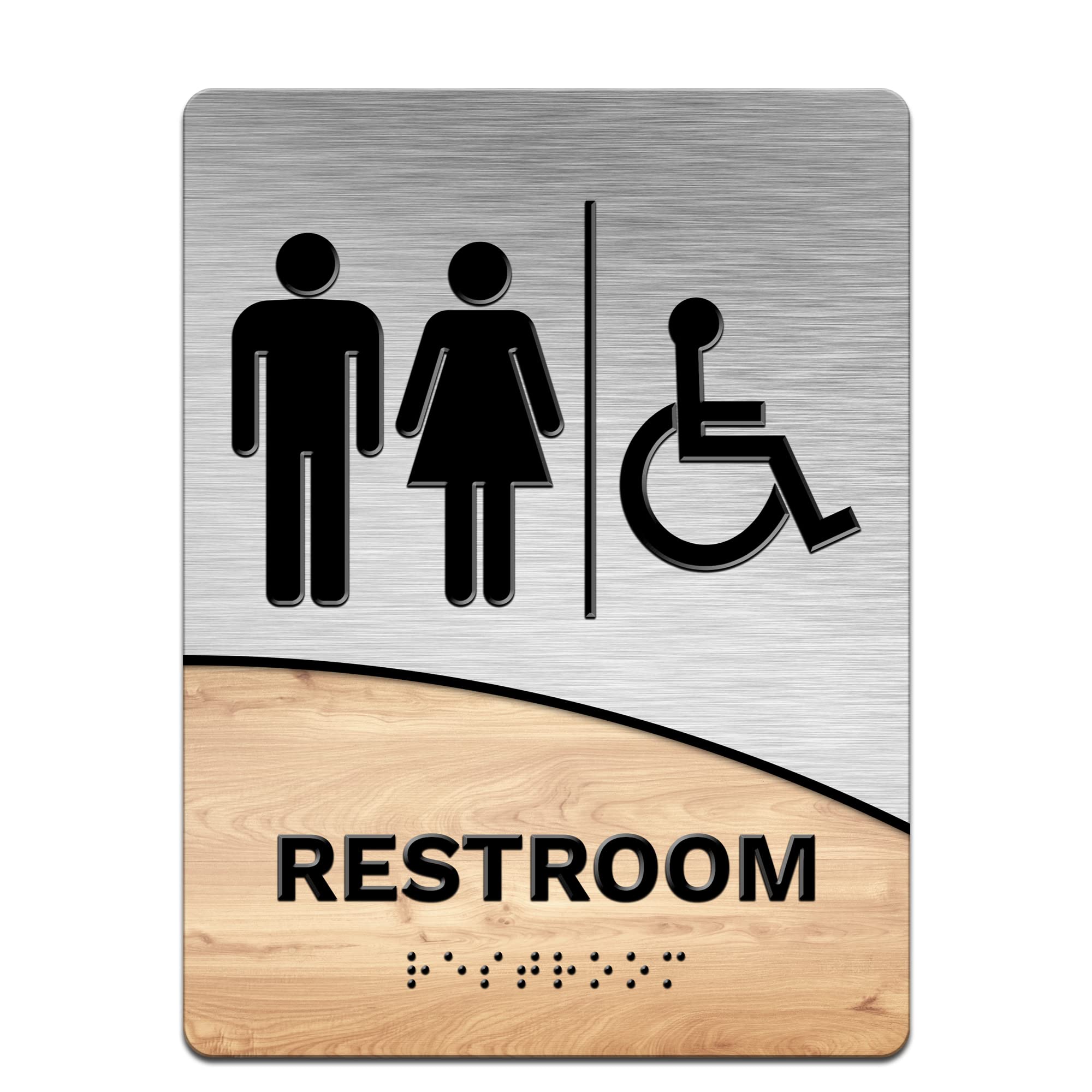 Amazon.com: Modern Office Business Restroom Sign - Restroom - 6"x8 ...