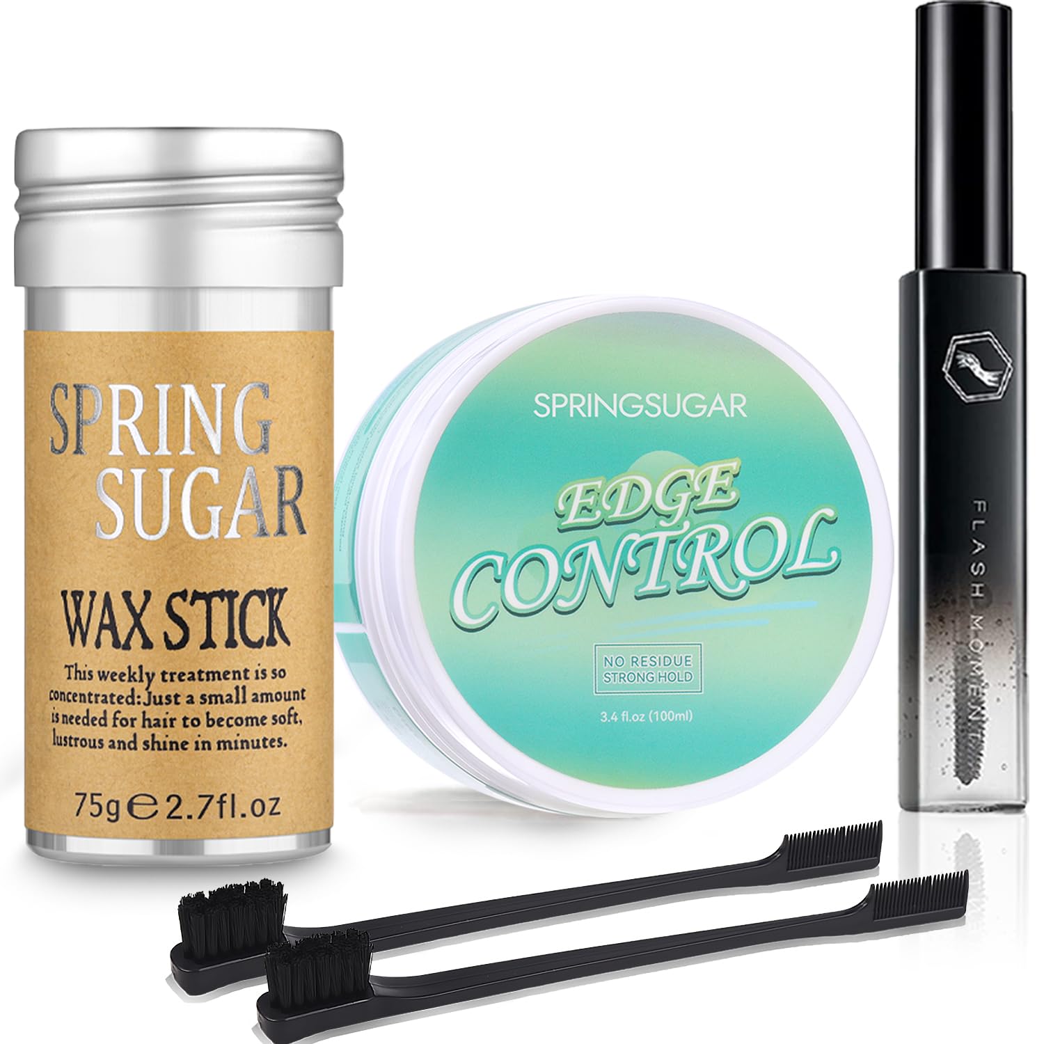 Amazon.com : SPRINGSUGAR 5 Pcs Hair Wax Stick, Edge Control for Black ...