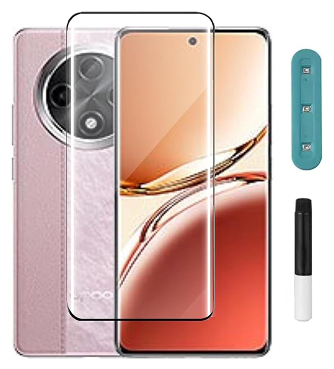 UV Premium Tempered Glass Screen Protector Guard Compatible For Oppo ...