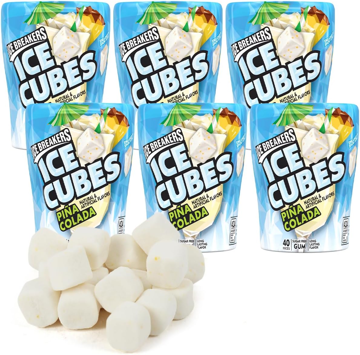 Amazon.com : Pina Colada Gum to Enjoy Home Snaking Moments - Sugar Free ...
