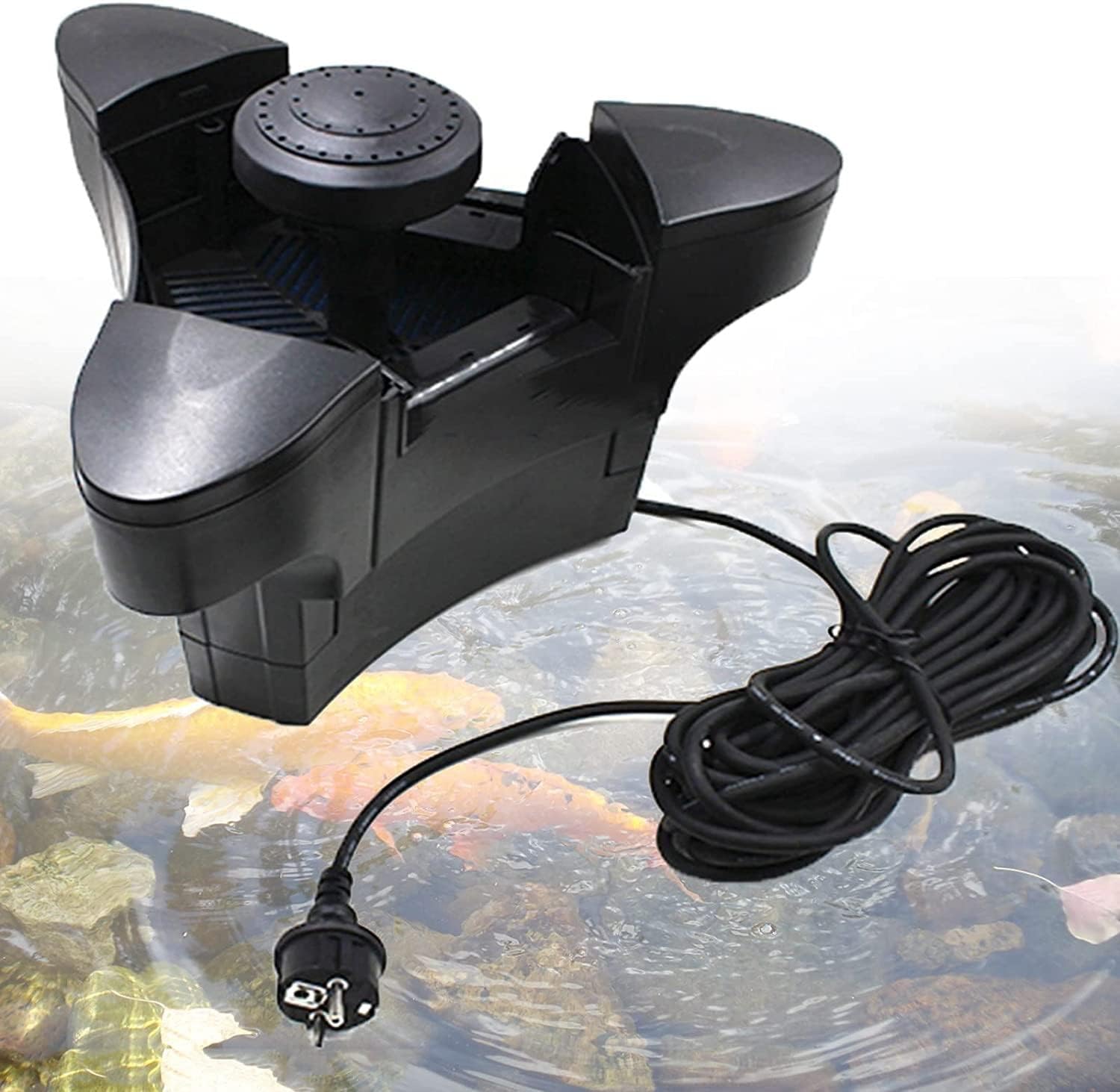 Fish Pond Skimmer Floating Pond Pool Skimmer and Clarifier, Automatic ...