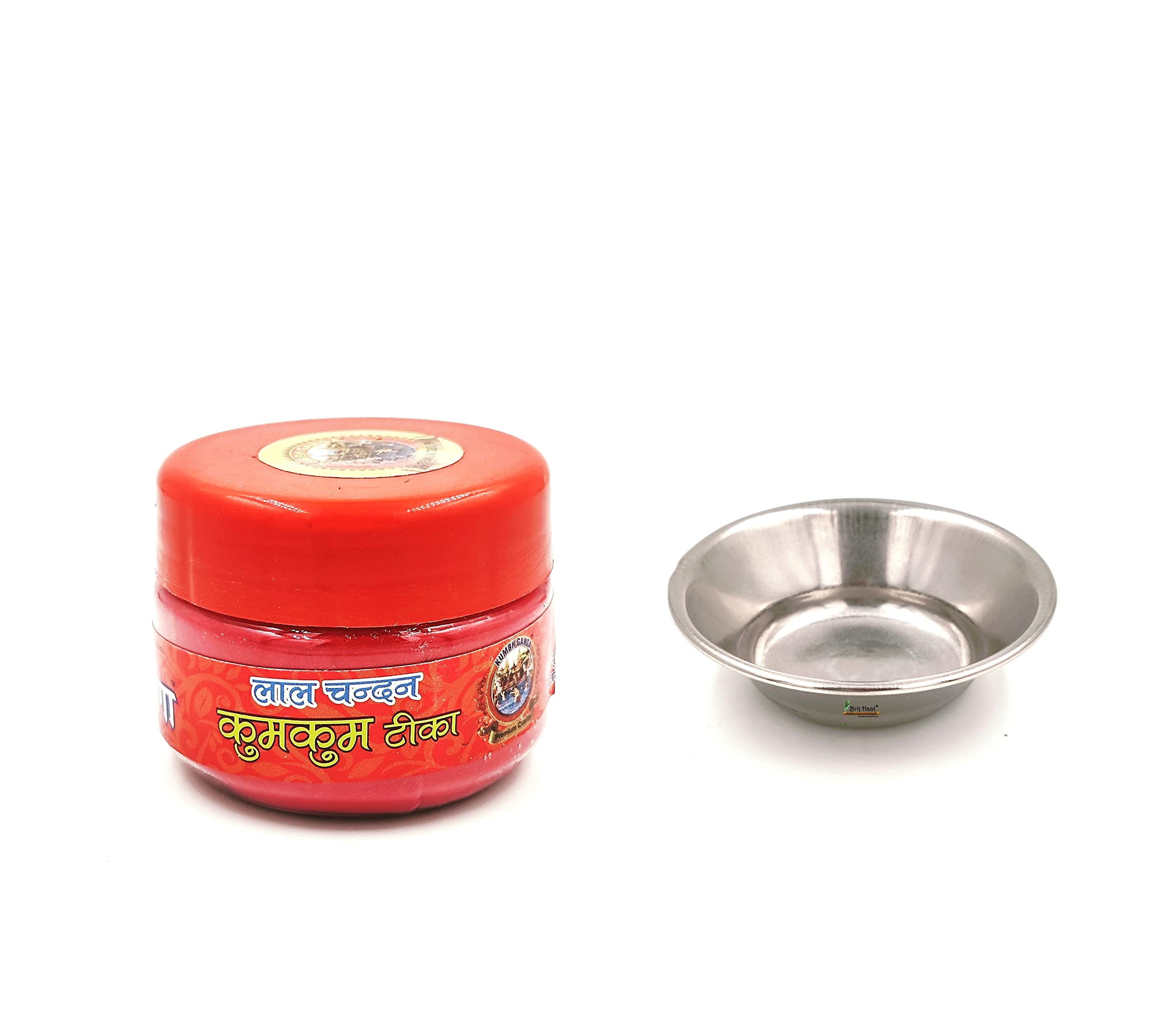 Buy BRIJ HAAT Lal chandan powder tika with small katori for your daily ...