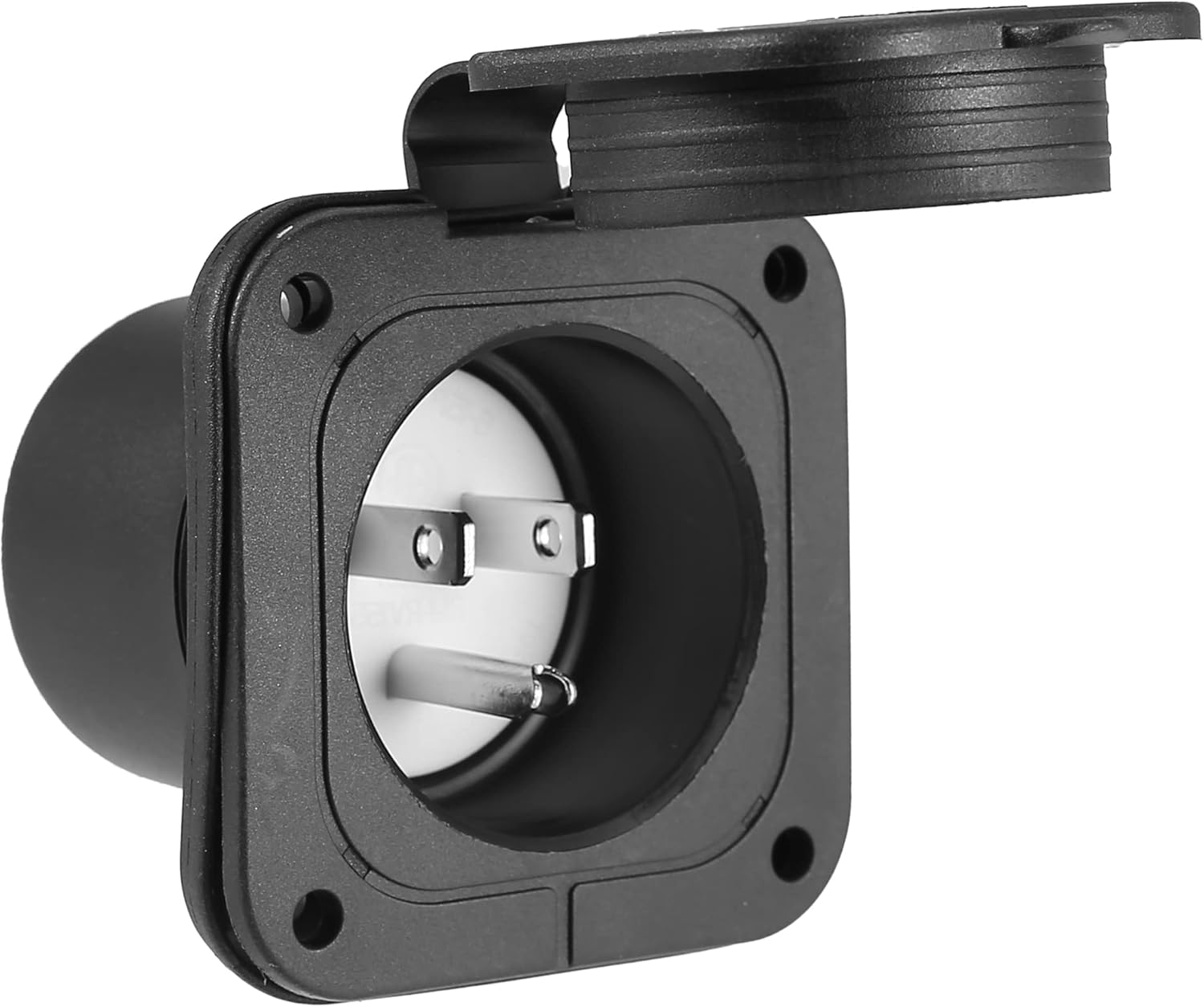Amazon.com: X AUTOHAUX 15 Amp Inlet Shore Power Flanged Receptacle ...