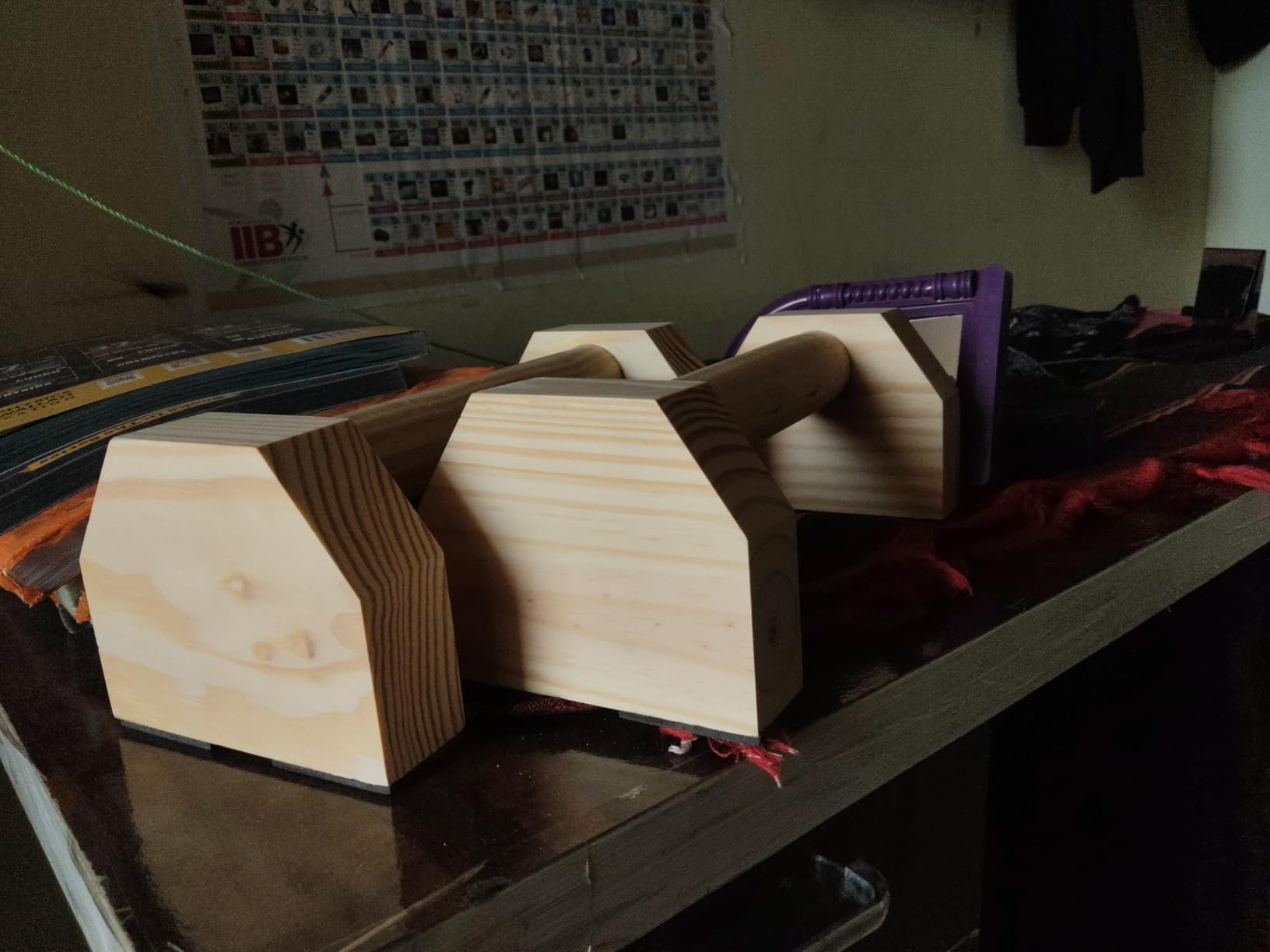 Buy Russian Push-Up Stand, Wooden Construction with Non-Slip Base ...