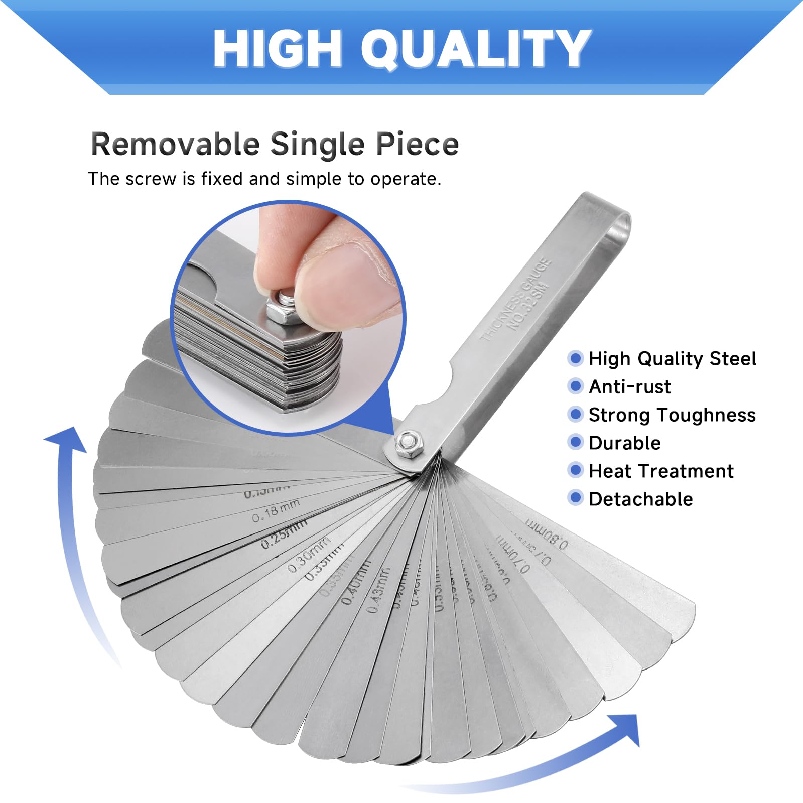 Snapklik.com : ISINSWIFT 2-Piece Tapered Feeler Gauge And Offset Feeler ...