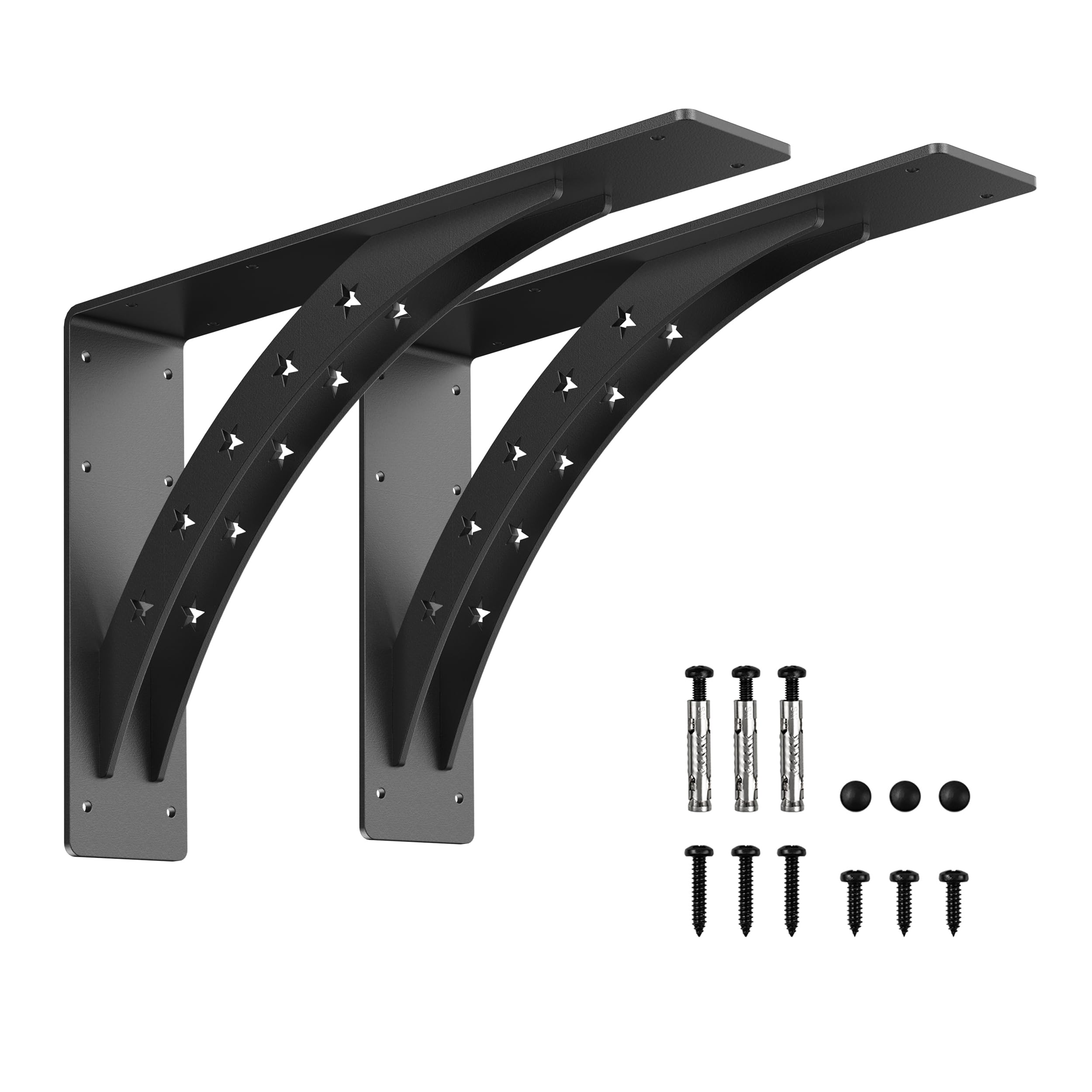 Amazon.com: PICESA Heavy Duty Shelf Brackets，max Load 900 LBS,Premium ...