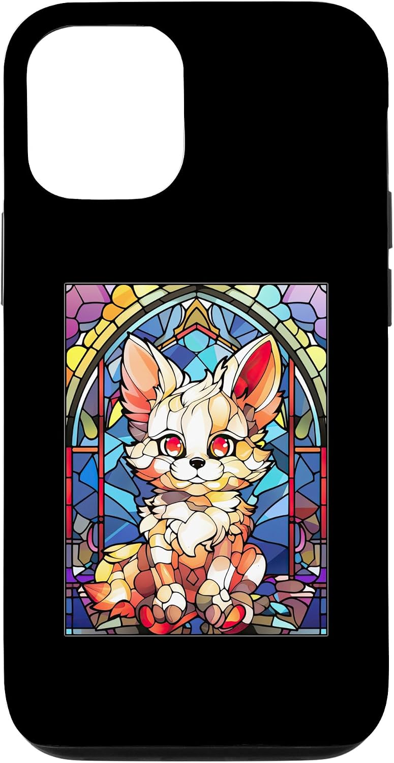 Amazon.com: iPhone 14 Pro Kawaii Furry Fox Stained Glass Fursuit ...
