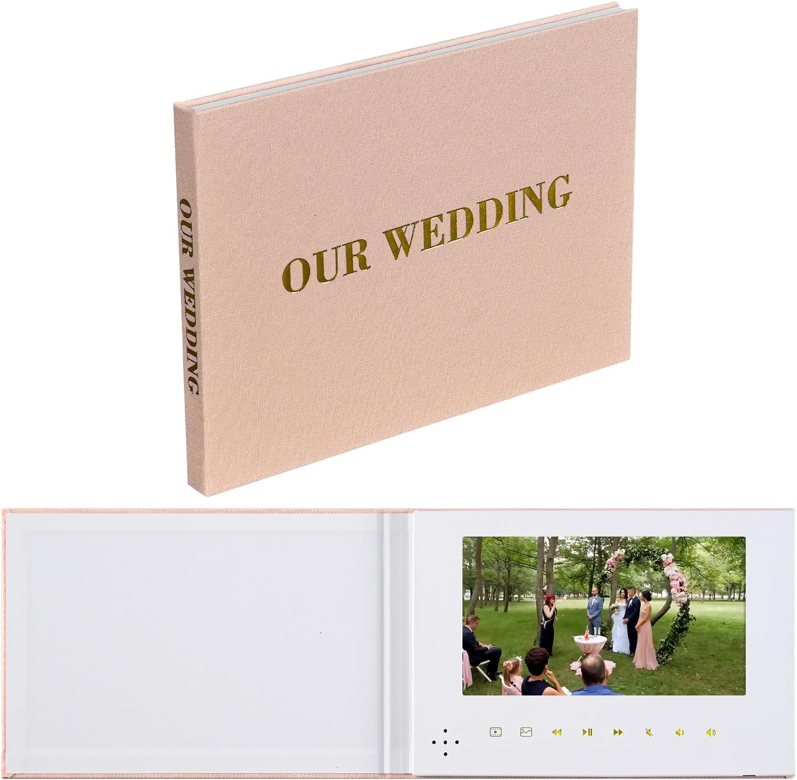 Amazon.com: Eternal Love : Our Wedding Video Greeting Card Book（Beige ...