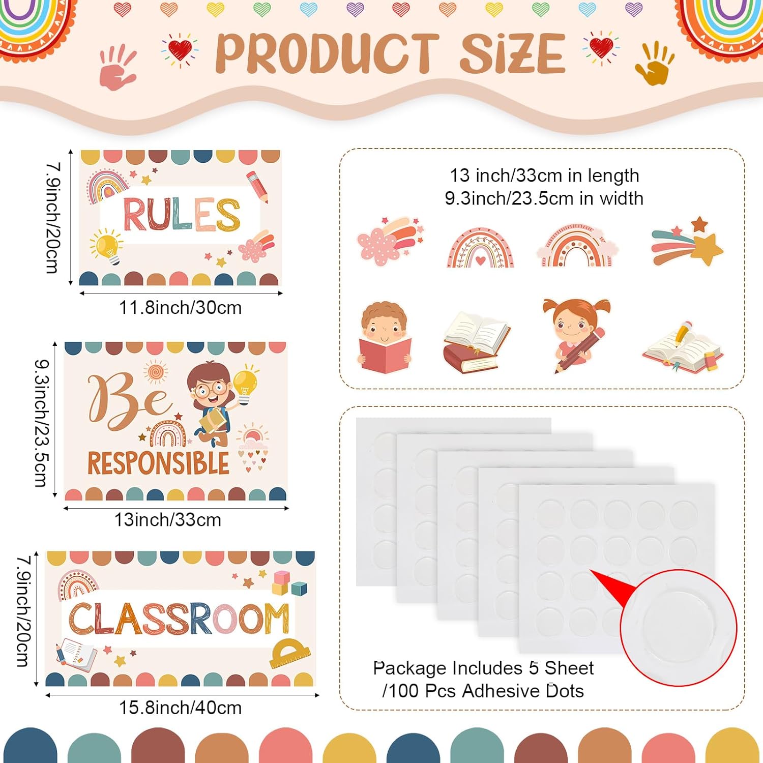 Harloon 43 Pcs Class Rules Posters - Boho Philippines | Ubuy