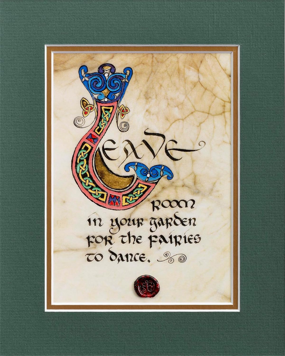 Amazon.com: Celtic Card Company Leave Room in Your Garden Unframed ...