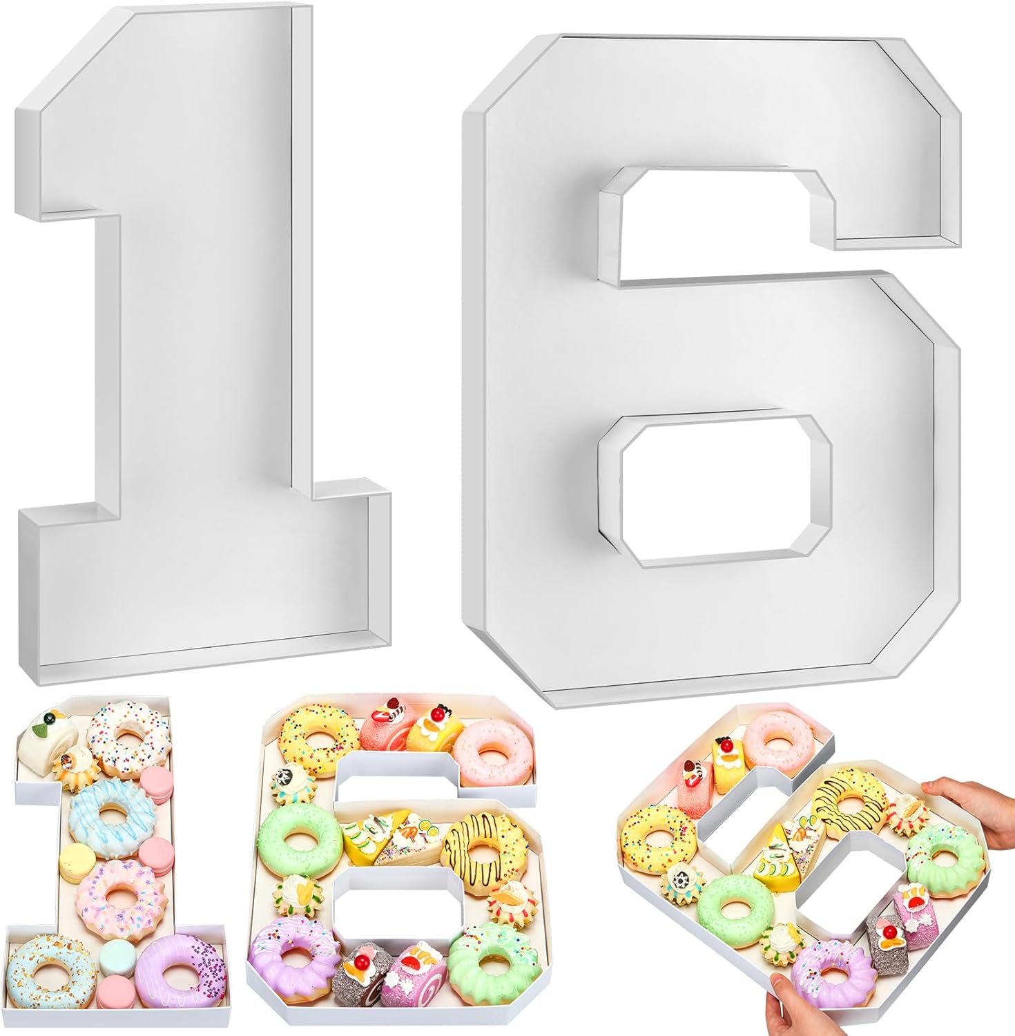 Amazon.com: Vesici 16 Set Large Cardboard Number for Charcuterie 13.7 ...