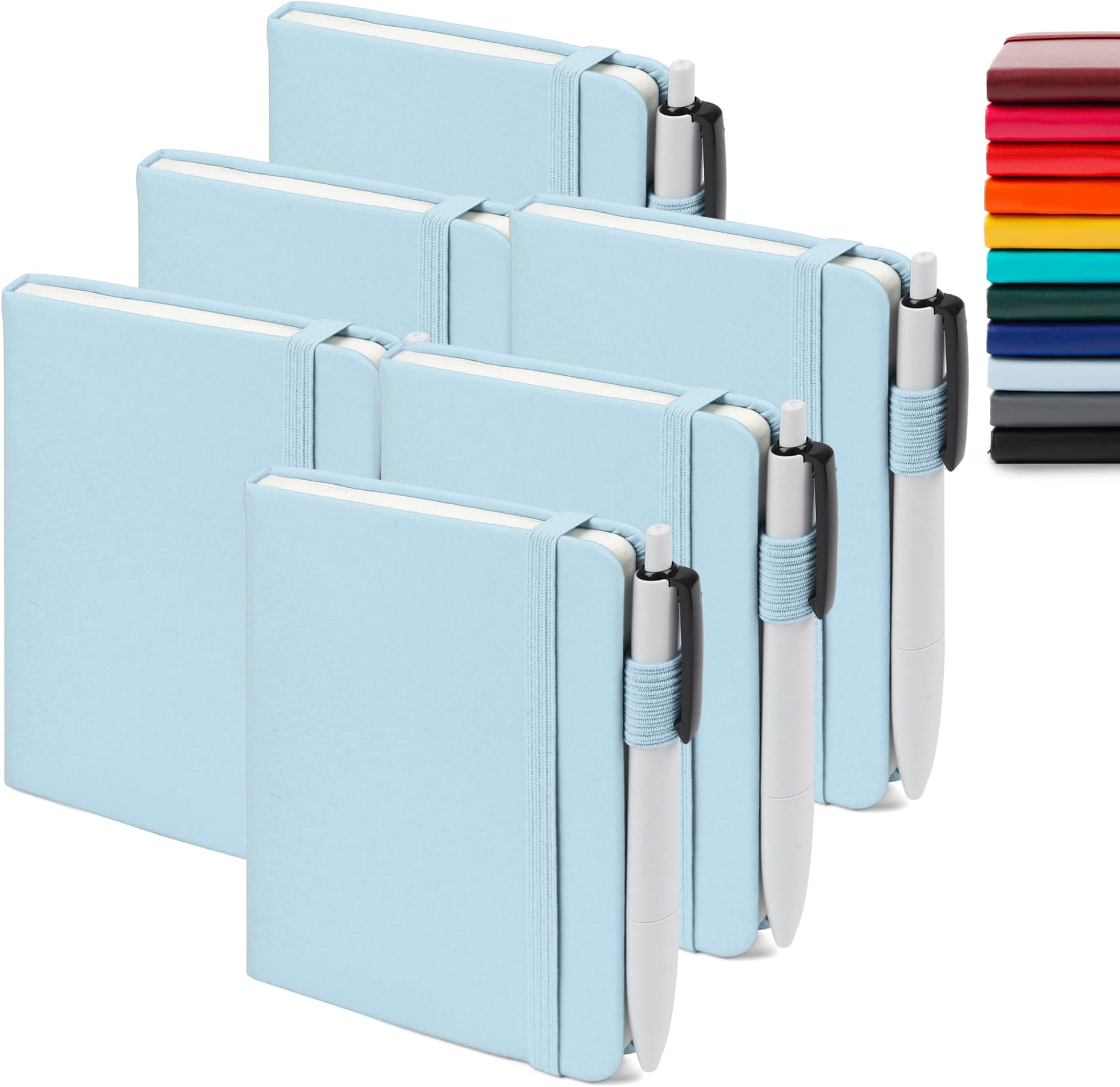 Amazon.com : feela 6 Pack Pocket Small Notebooks Bulk, Mini Cute Memo ...