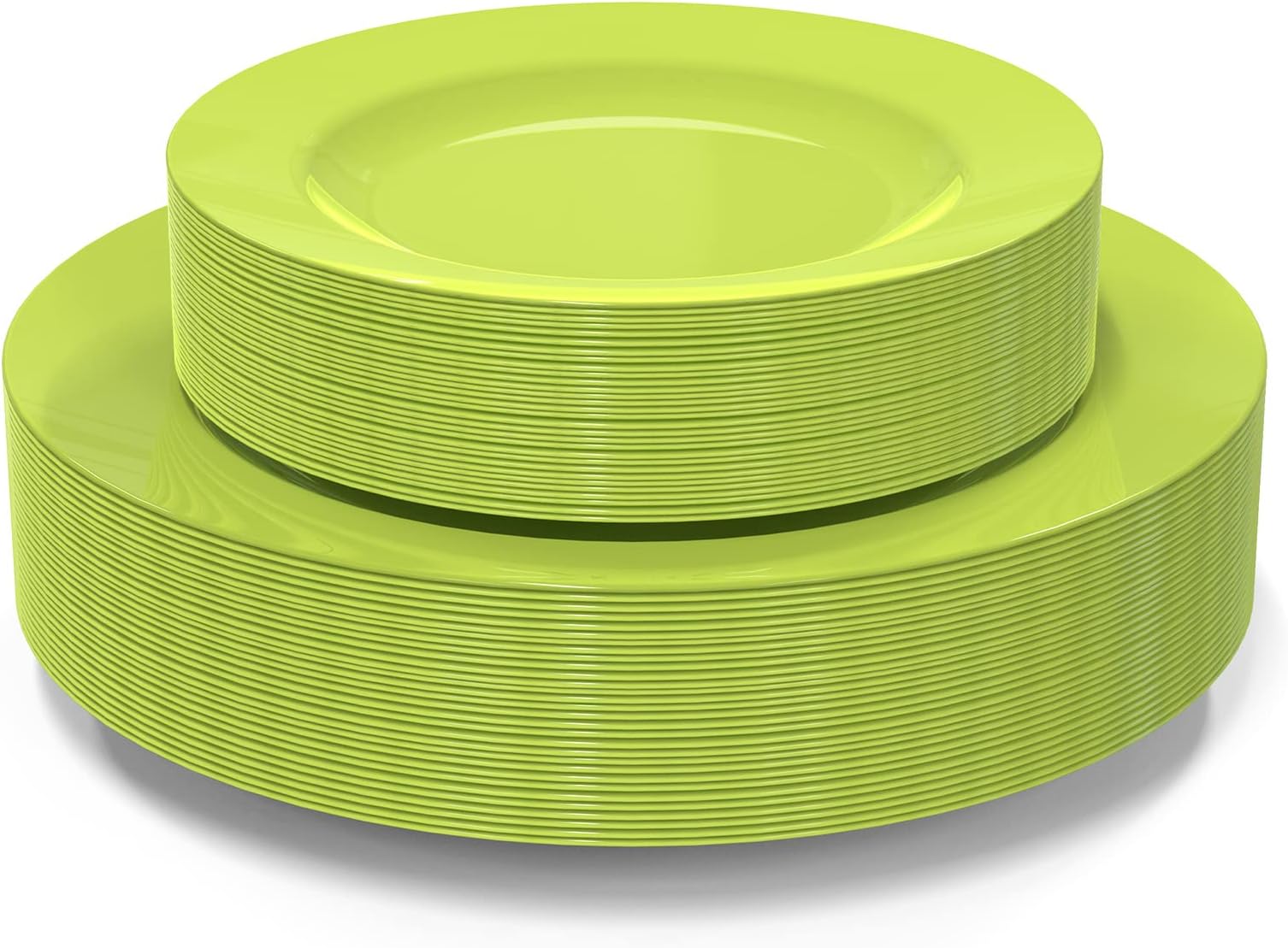 Amazon.com: Exquisite 9 & 7 Inch. Dinner Plate Combo 100 Pack Lime ...