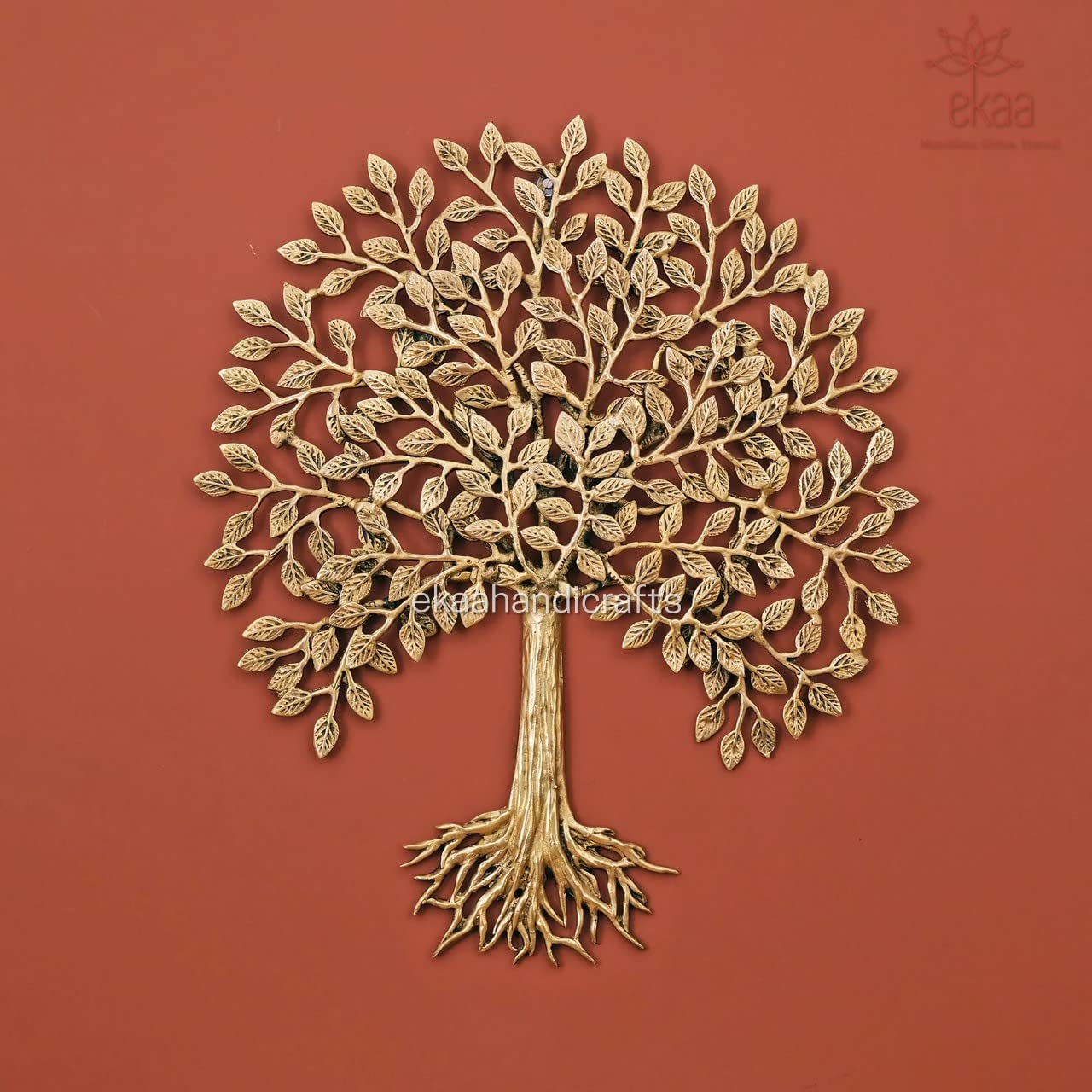 Buy EKAA HANDICRAFTS Handmade Brass Tree of Life Wall Hanging ...