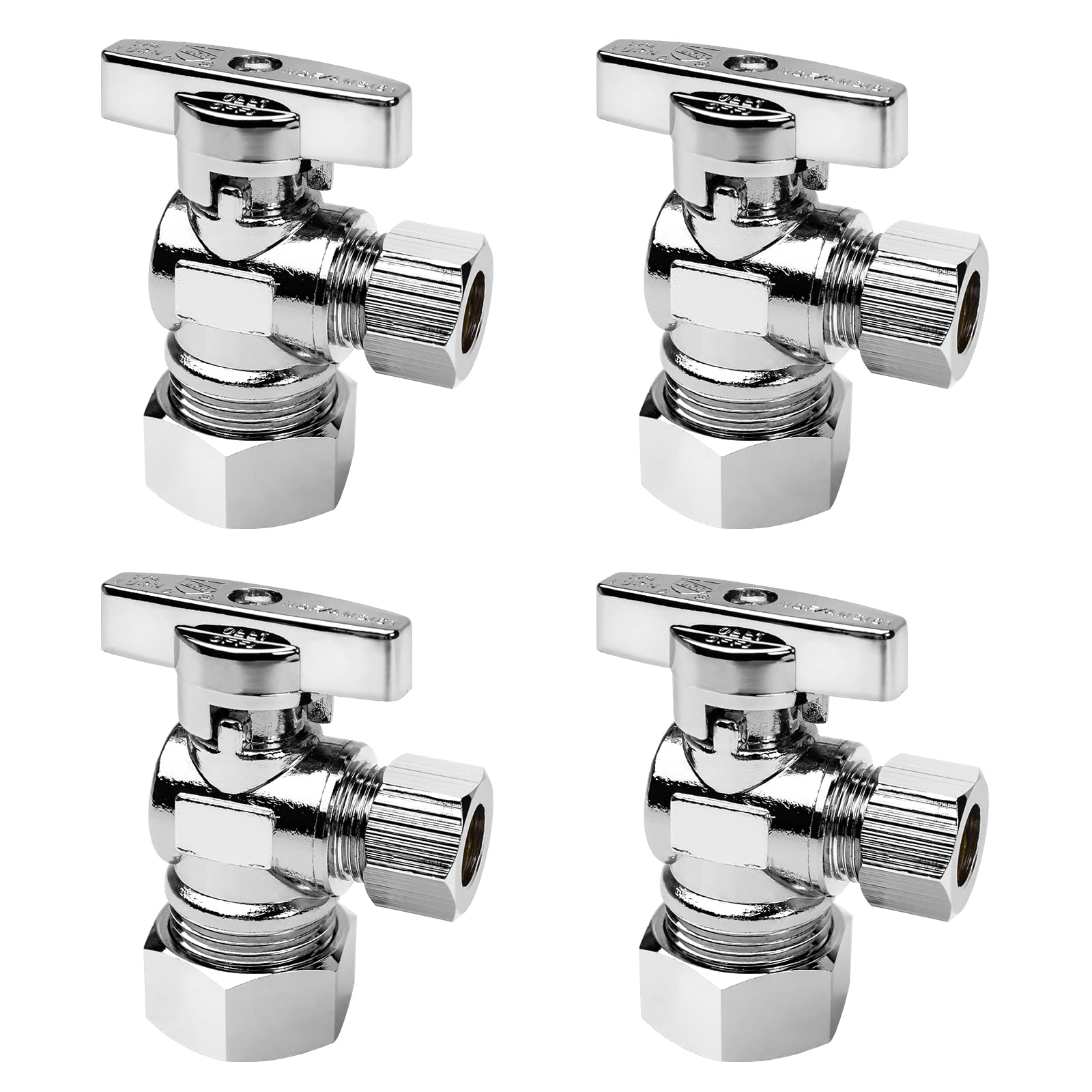 JEAPHA Toilet Shut Off Valve Angle Stop Valve Sink Stainless steel ...