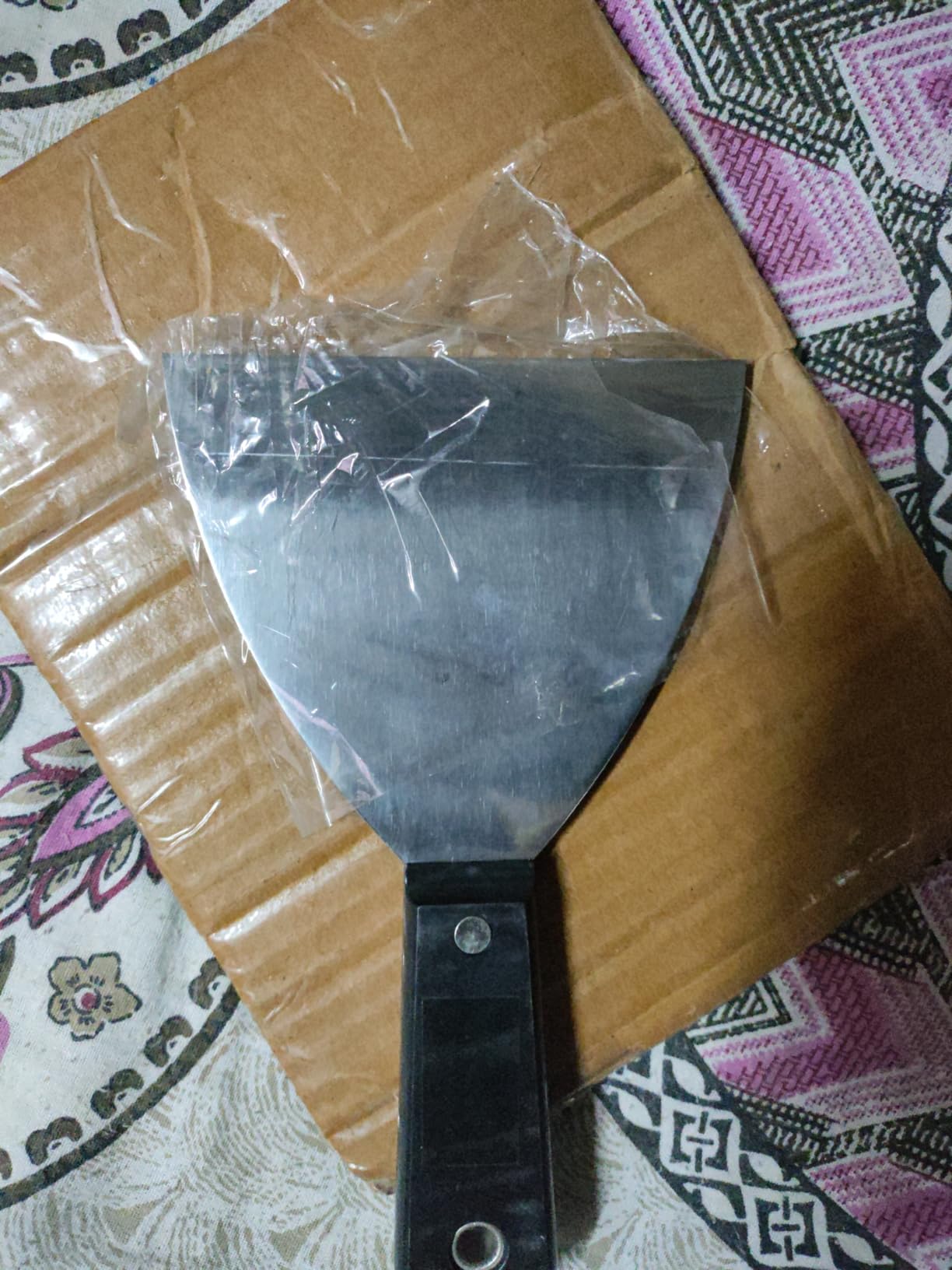 Wulf Heavy Duty Premium Stainless Steel Plain Scrapper with Wooden ...