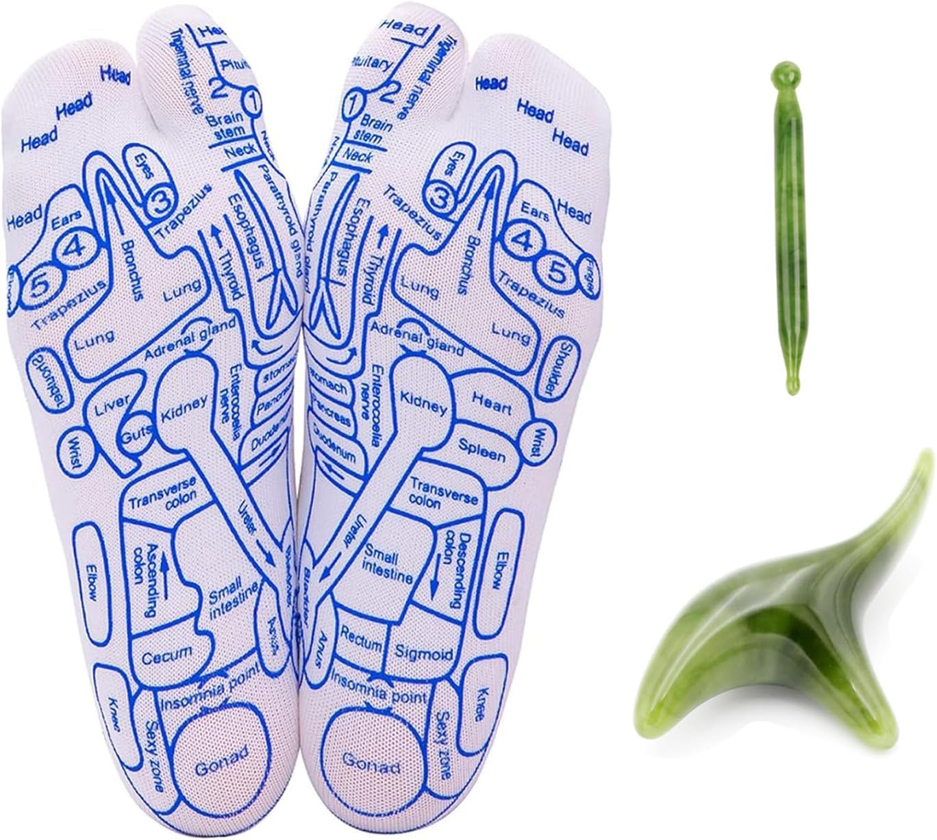 Amazon.com: GJKBJ Reflexology Socks with Massage Tools, Foot Pain ...