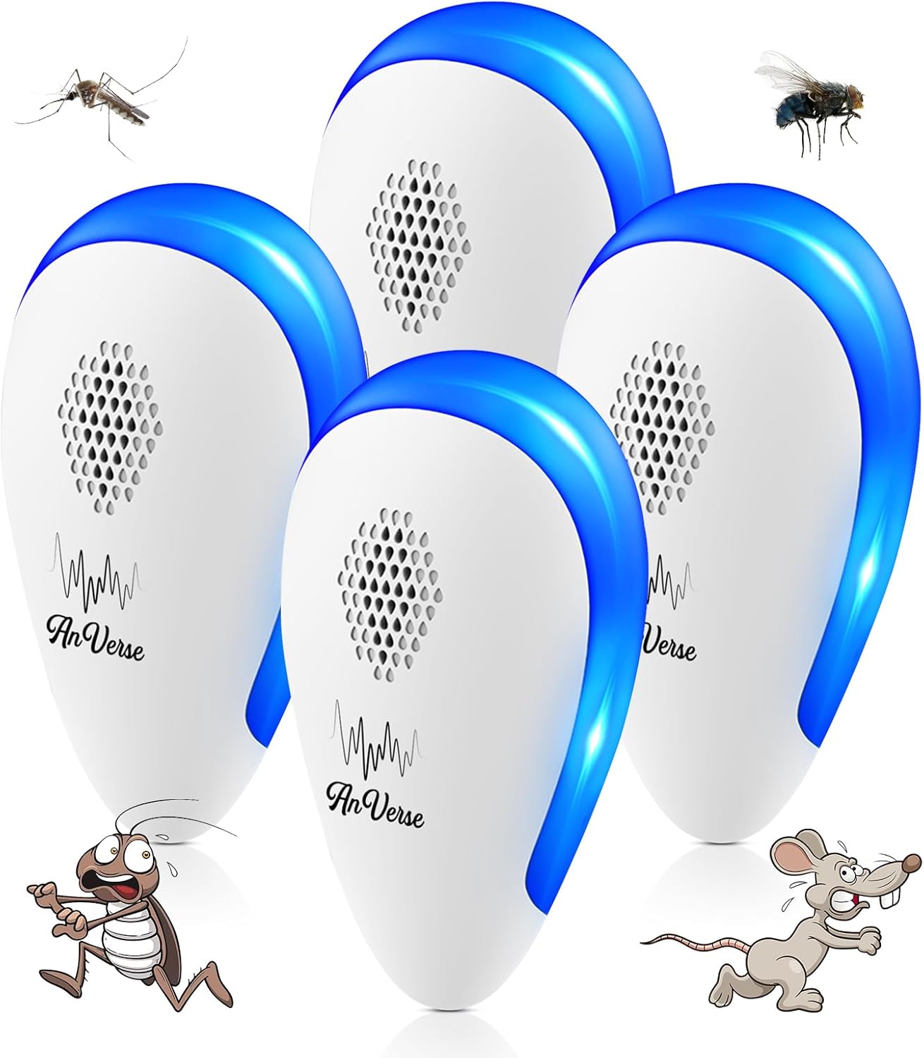 Ultrasonic Pest Repeller, Indoor Electronic Pest Repellent, Mouse ...