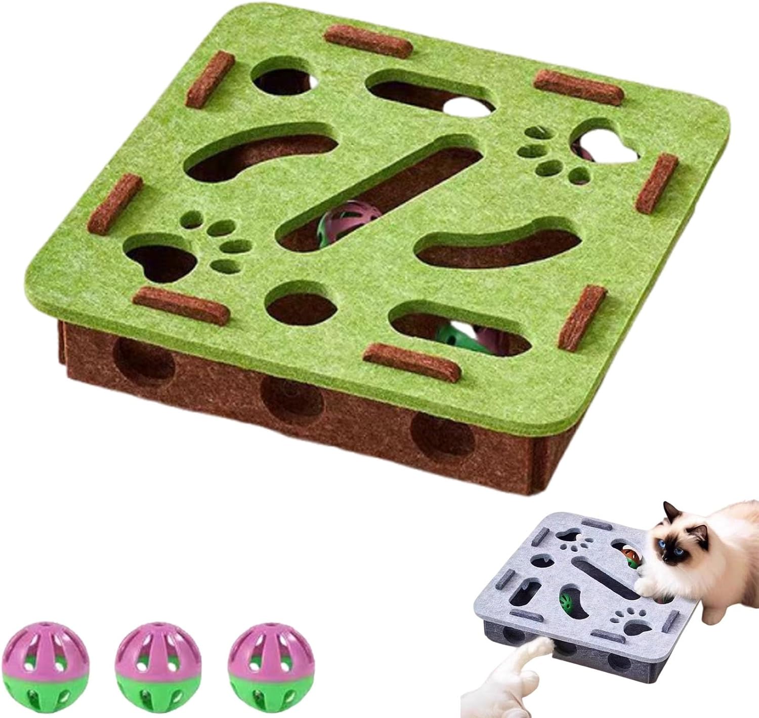 Amazon.com: Cat Scratch Puzzle Enrichment Box, Cat Nail File Enrichment ...