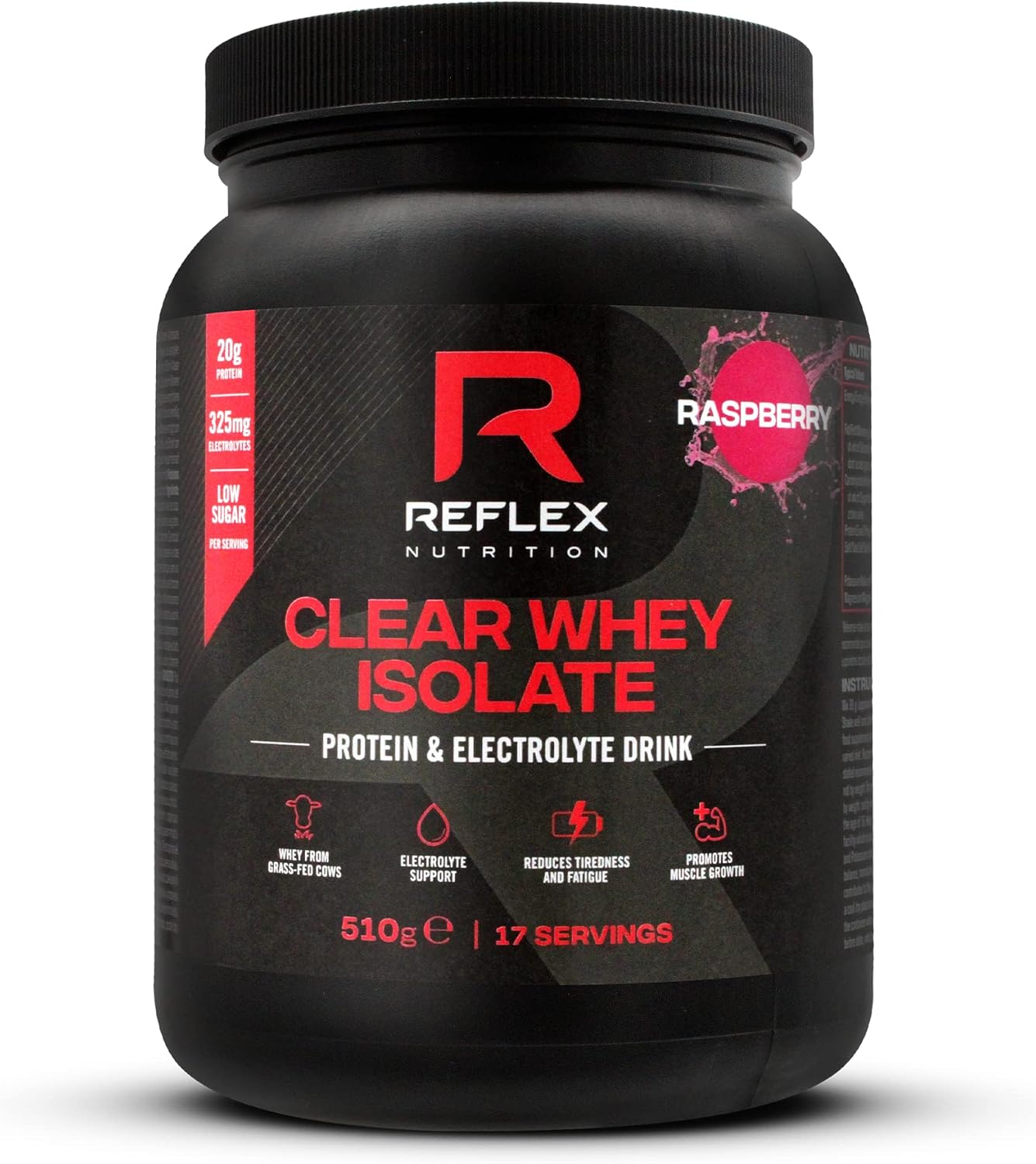 Reflex Nutrition Clear Whey Isolate Protein Powder - 20g of Protein ...