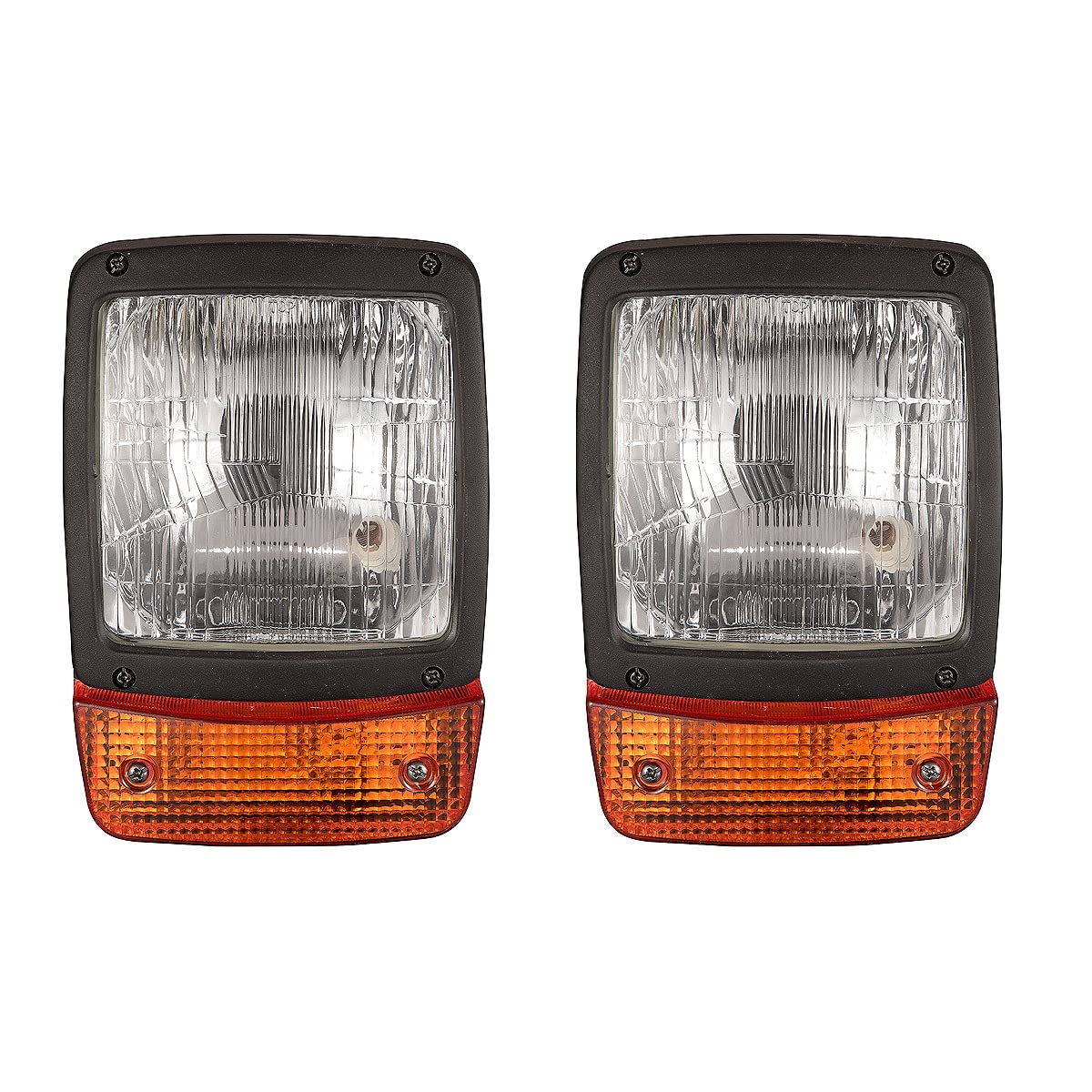 Amazon.com: APSMOTIV Headlight Assembly Amber/Clear Lens headlamp with ...