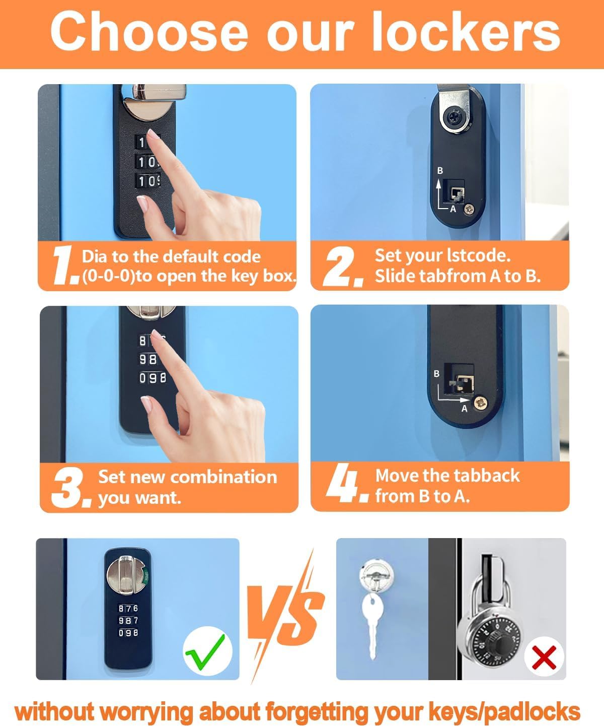 Snapklik.com : KAER 35CUB Locker Storage Cabinet, 19.7" H Metal Locker Storage Cabinet