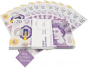 Big Screen Stacks | New Edition £20 Prop Money Pounds | Made by UK ...