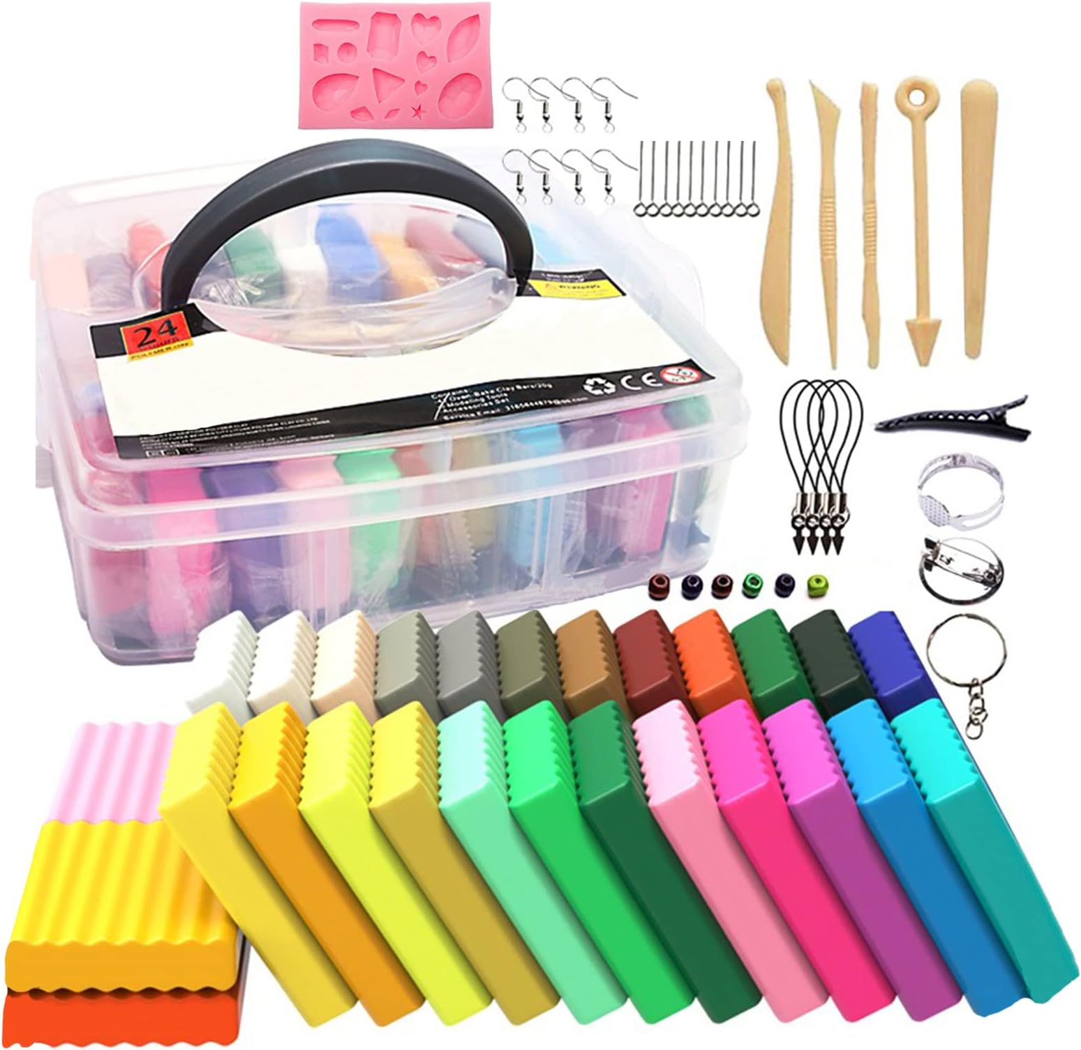 Kit de Arcilla Polimérica de 42 Colores 83 Piezas con Herramientas de ...