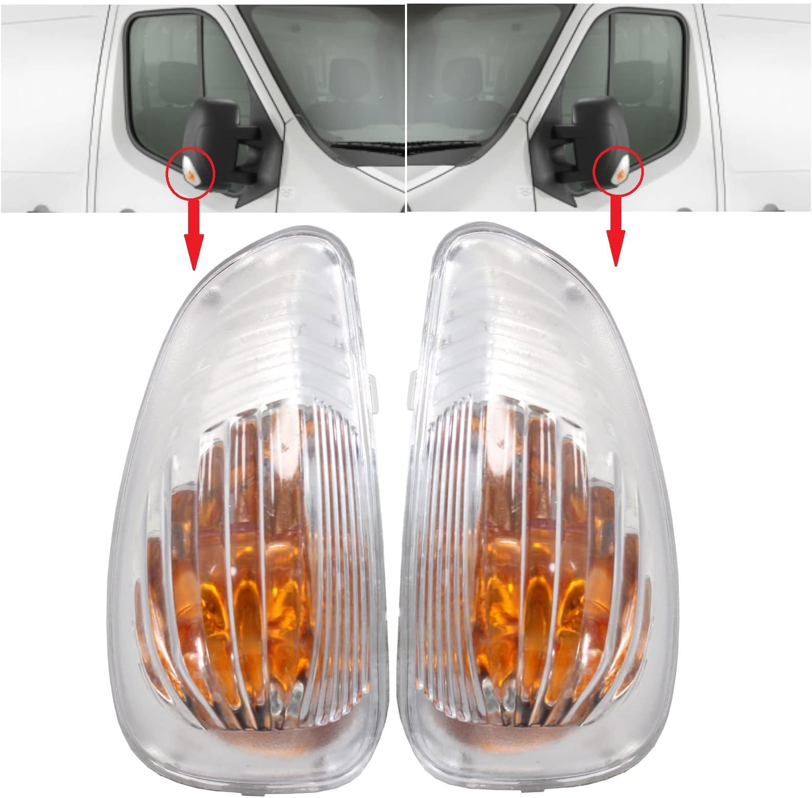 A1 Items Ltd Wing Mirror Door Indicator Lens Lamp Passenger Left Side N ...