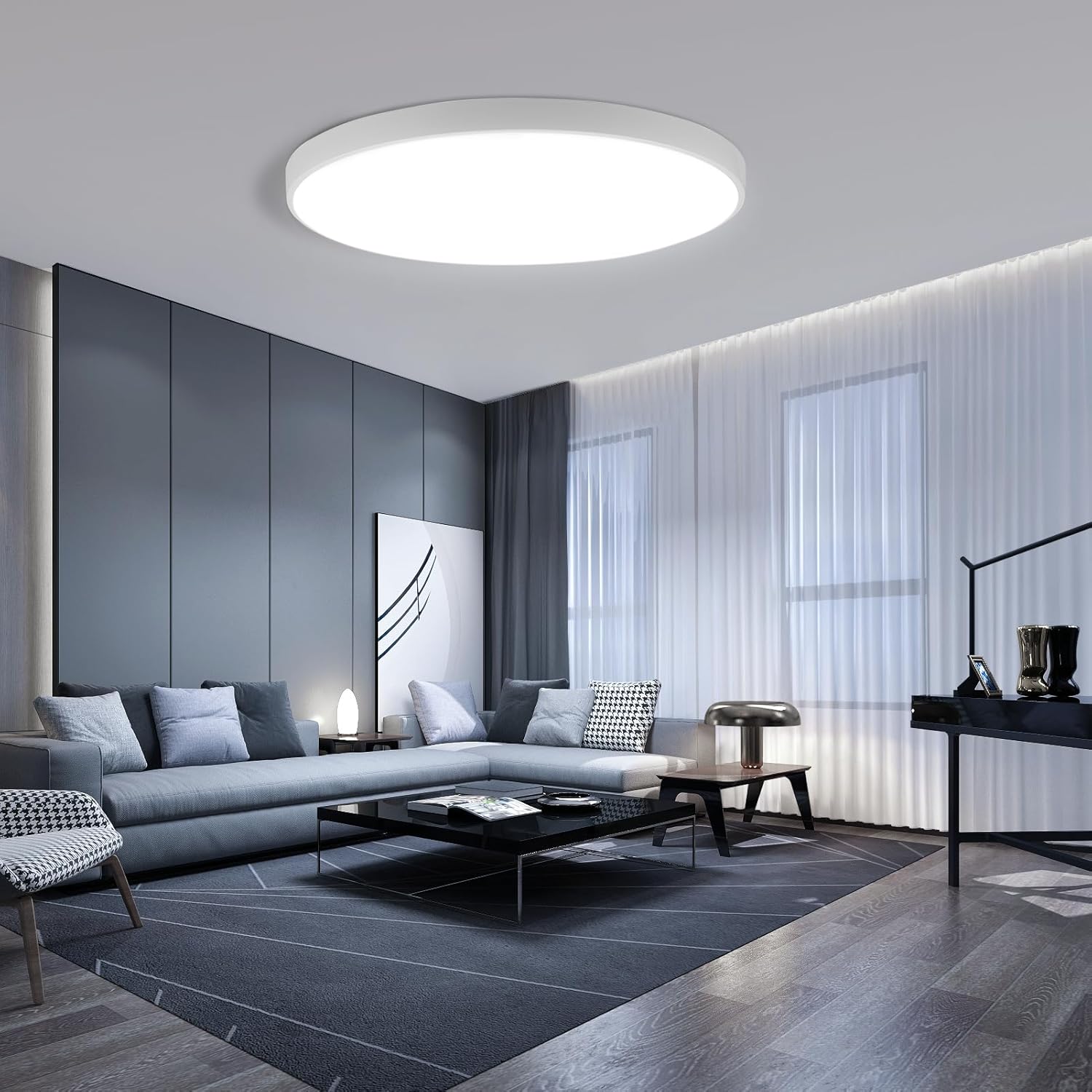 Hondony Bathroom Light, 18W Ceiling Lights,6500K Waterproof, Small ...