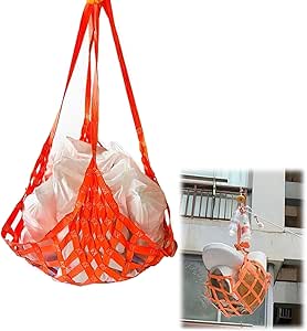 Amazon.com: Small Cargo Net Lifting Basket with Hoist, Heavy Duty Cargo ...
